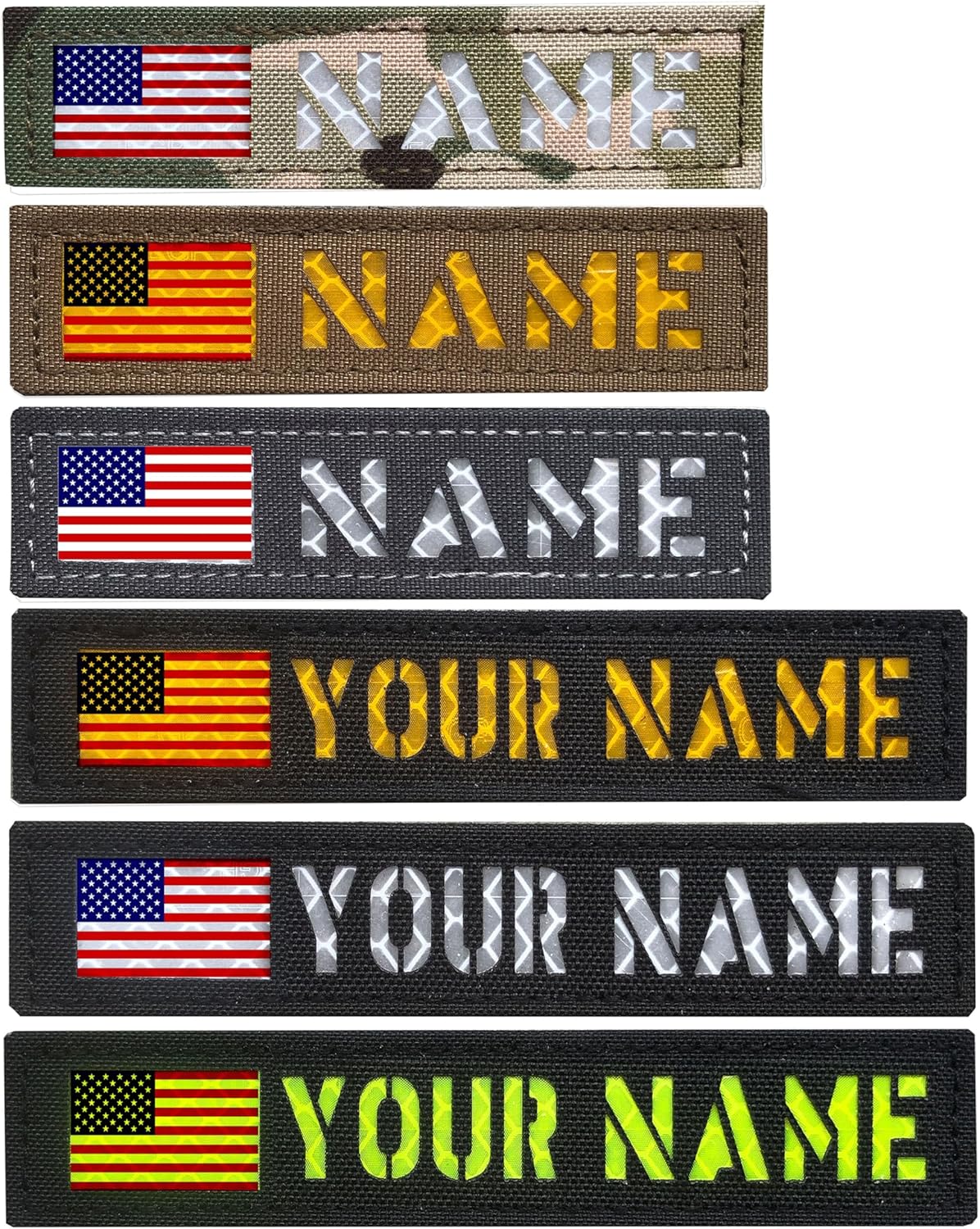 Amazon.com: SUVIYA 4x1 5x1 Custom Laser Cut IR Name Patches ...