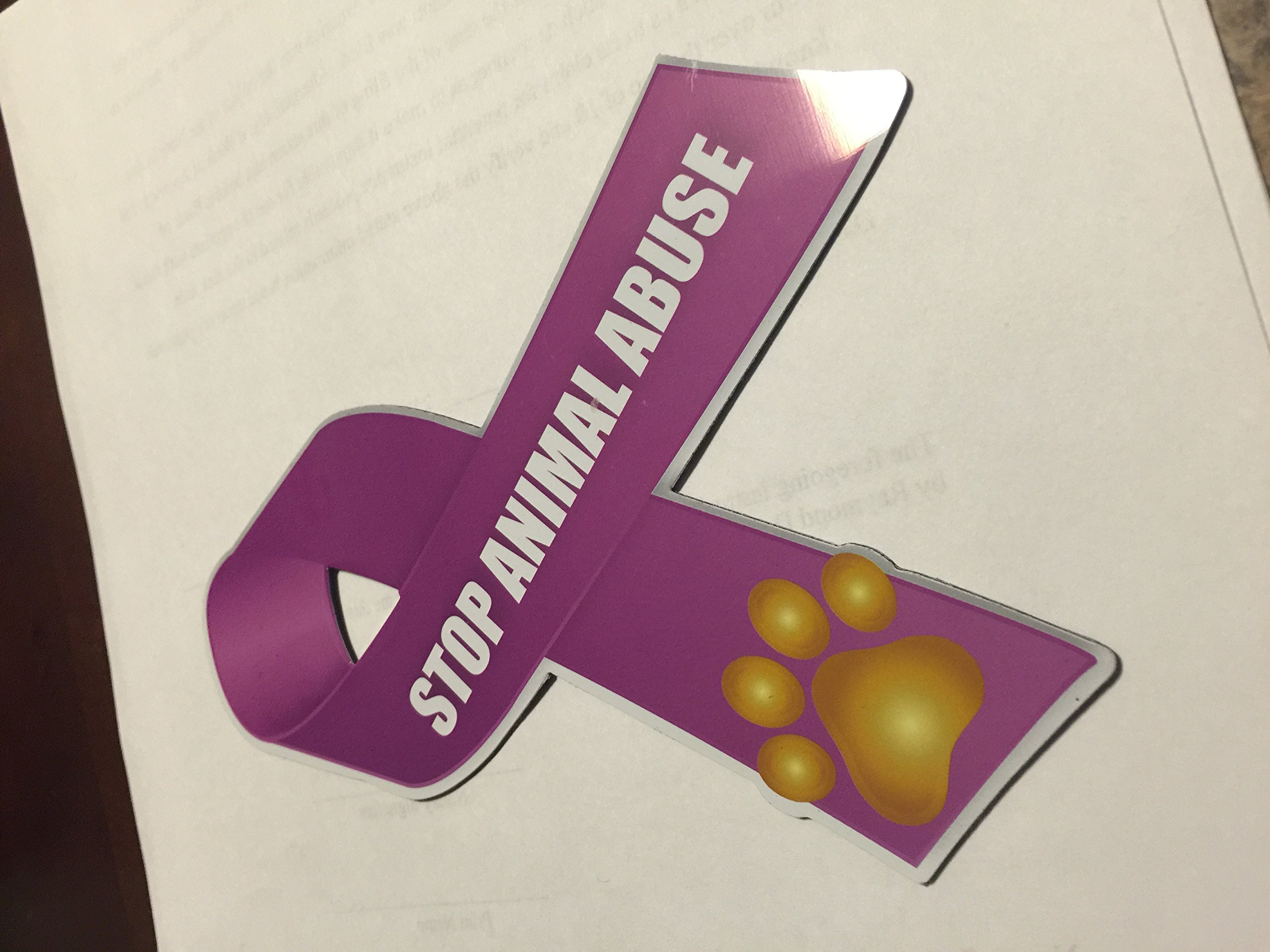Stop Animal Abuse Ribbon