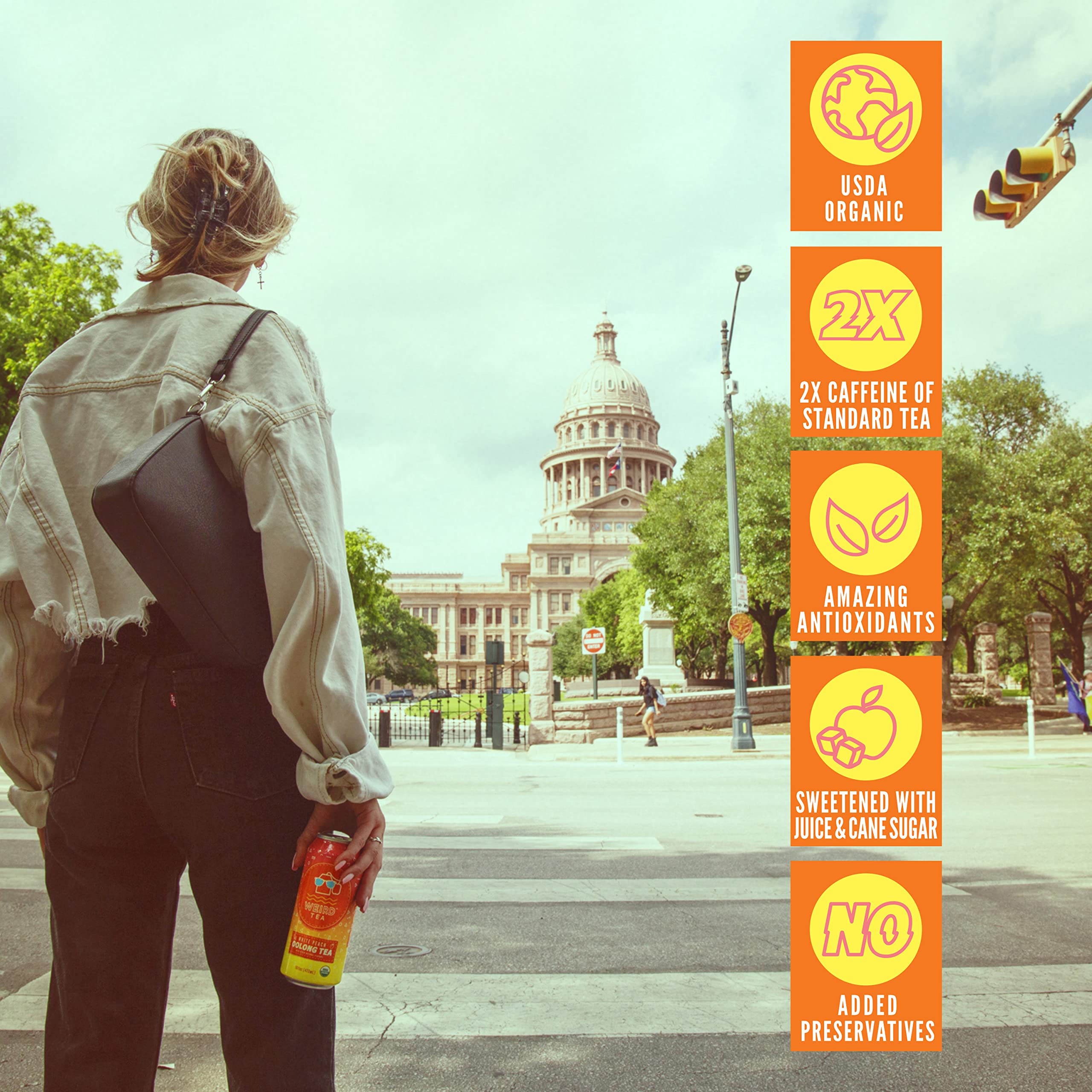 Buy Drink Weird - Weird Tea, White Peach Flavor with Oolong Tea ...