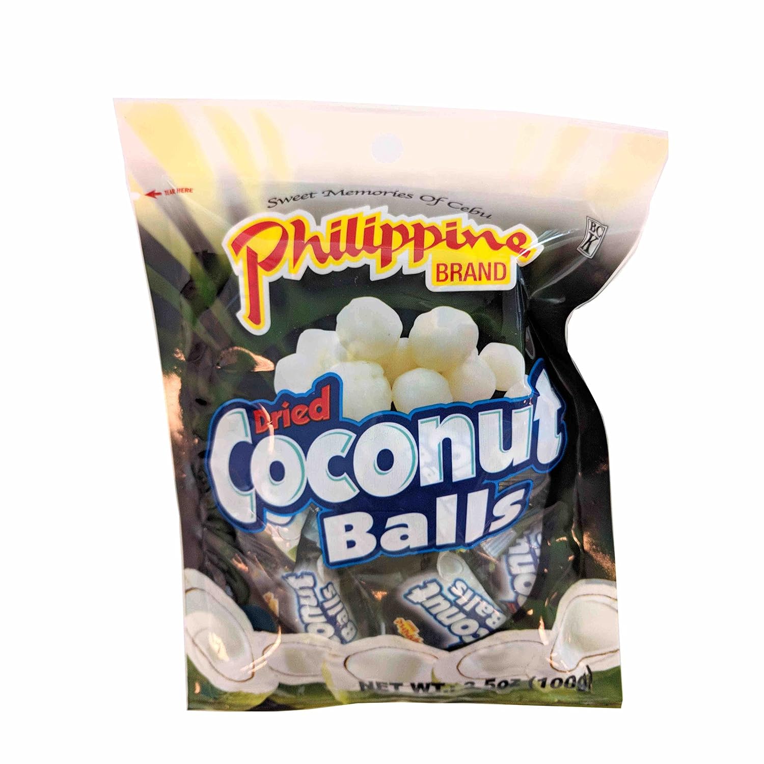Amazon.com: Philippine Brand Dried Coconut Balls Chewy Fruit Snack, 3. ...
