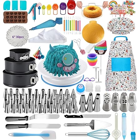 Amazon.com: Cake Decorating Supplies Cake Decorating Kits 567 PCS ...