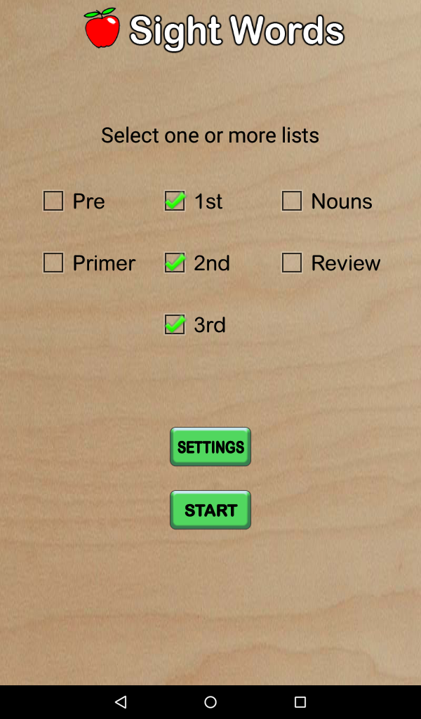Sight Words - App on Amazon Appstore