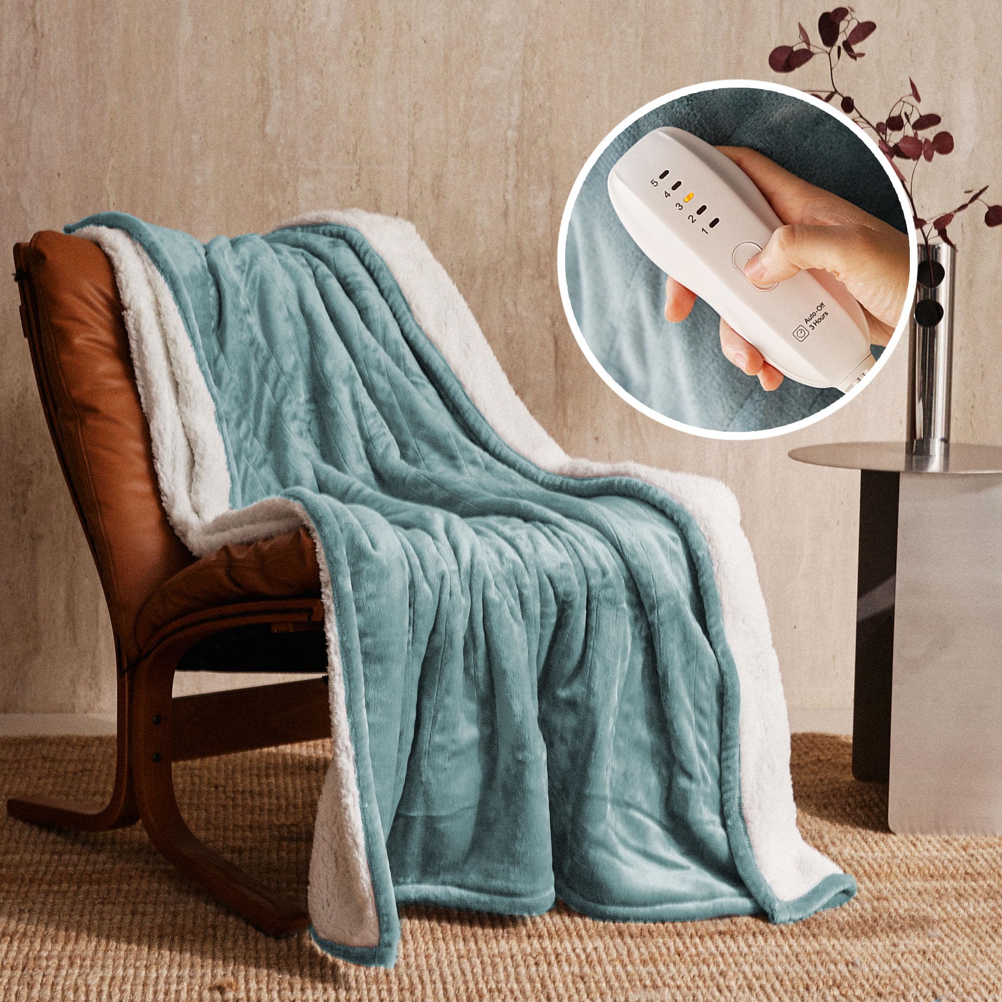 Amazon.com: JET'S HOME Heated Blanket 50"x60" - ETL&FCC Certified ...