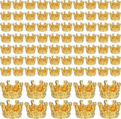 Amazon.com: Bremorou 80 Pcs Mini Crowns For Crafts 3d Alloy King Crown ...