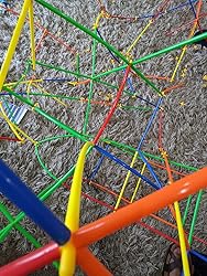 Amazon.com: RAINBOW TOYFROG Straw Constructor Toys Stem Building Toys ...