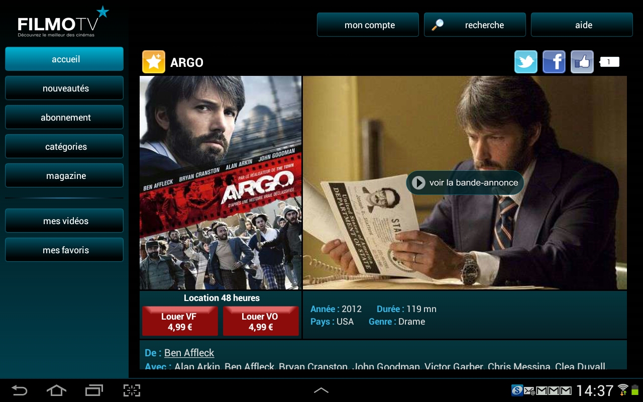 FilmoTV - Application sur Amazon Appstore