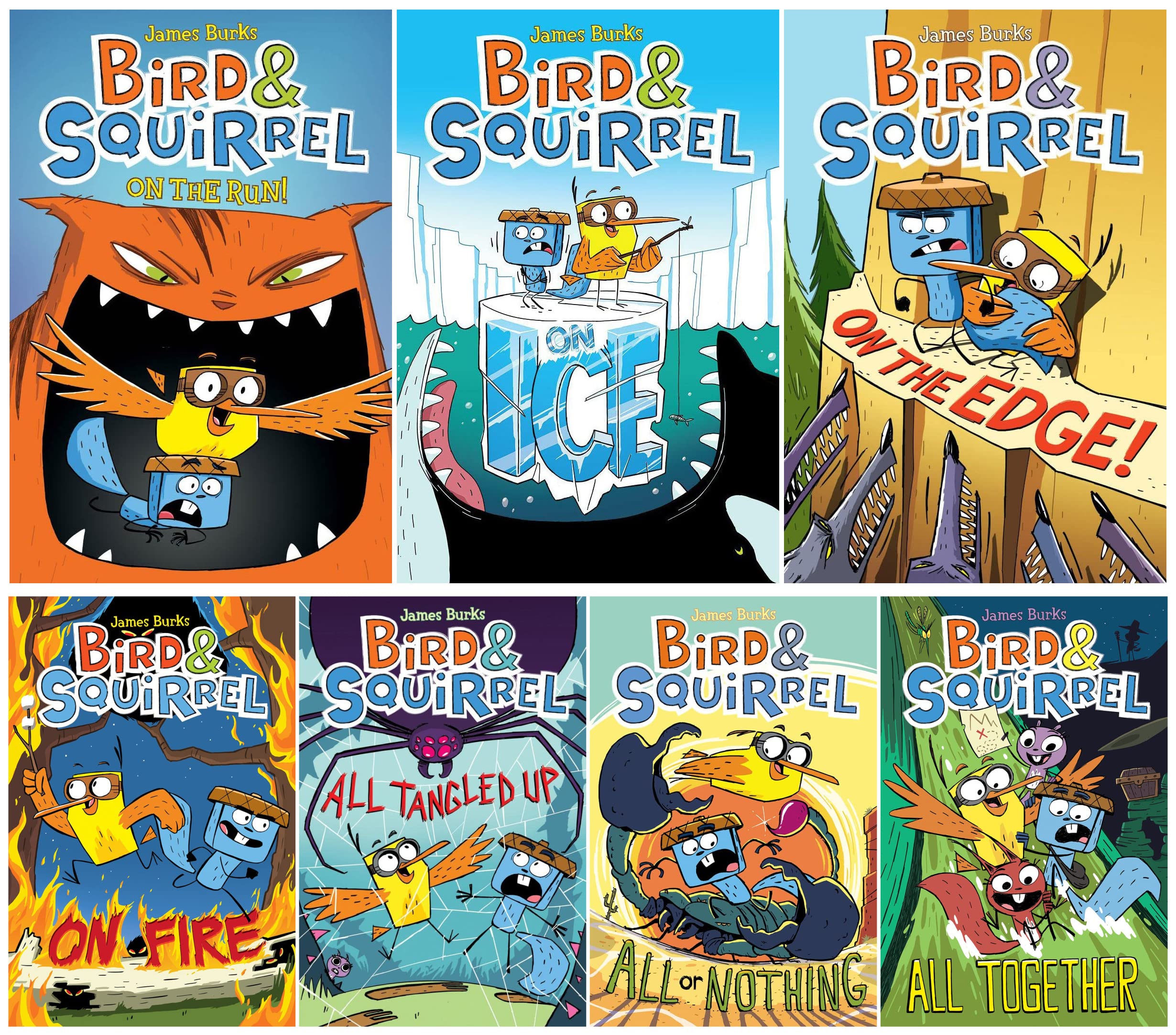 NEW! Bird & Squirrel Series 7 Books Set (#1 - #7): James Burks: Amazon ...