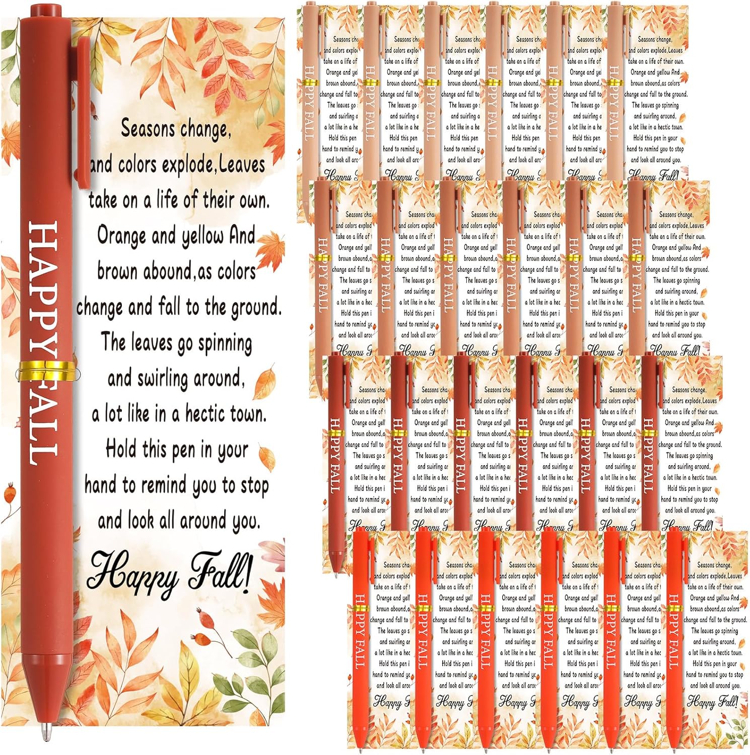 Amazon.com : Gilprop 48 Set Thank You Gifts Set Happy Fall Ballpoint ...