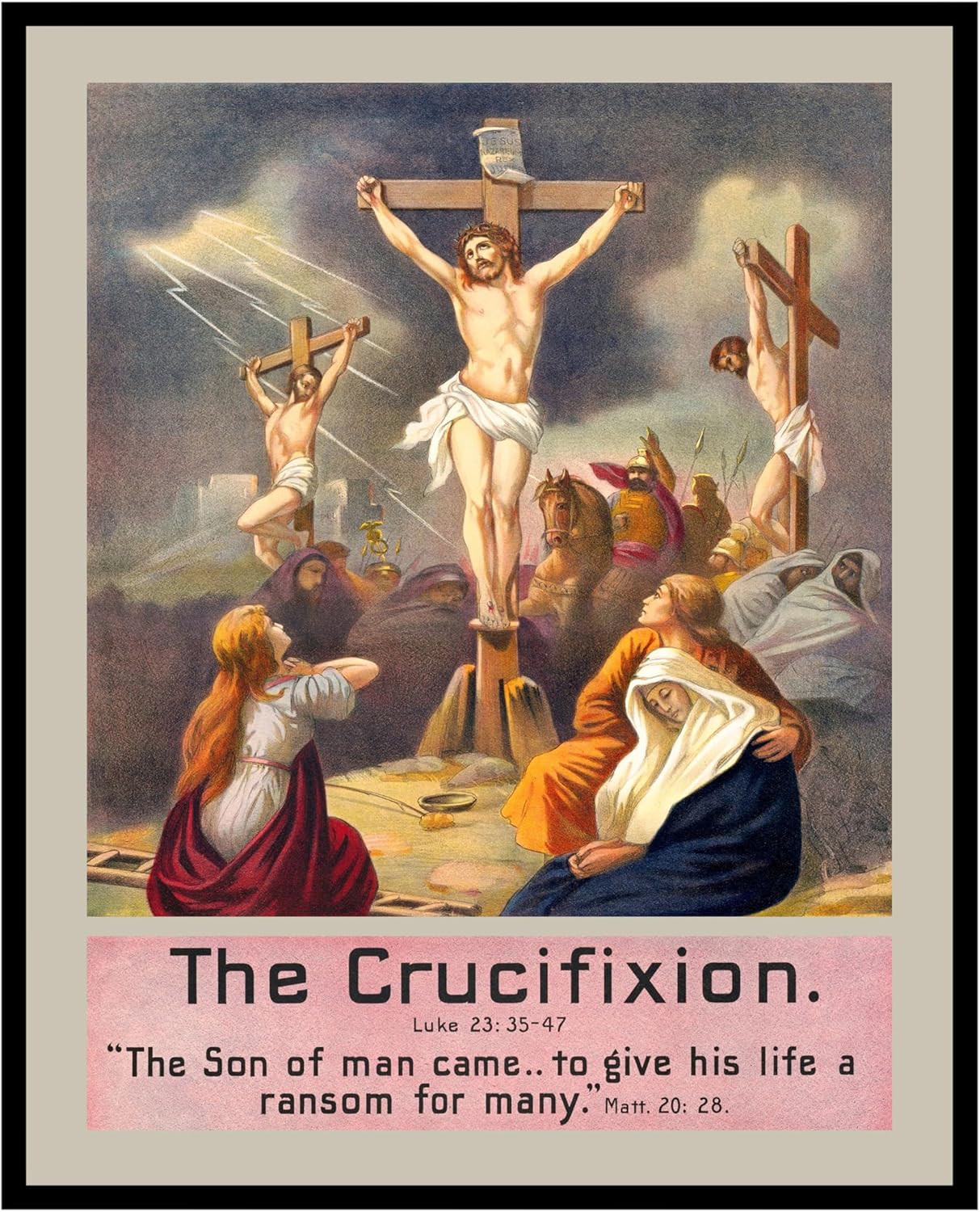 Amazon.com: Poster Master Vintage The Crucifixion Poster - Retro ...