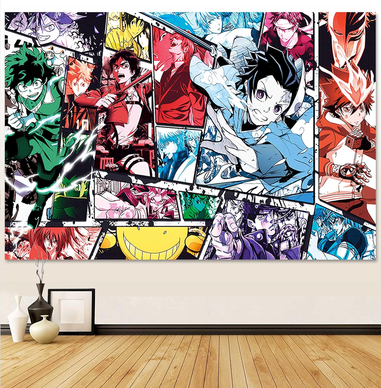 Amazon.com: Feyigy Anime Tapestry-Anime Poster Wall Art-Anime Birthday ...