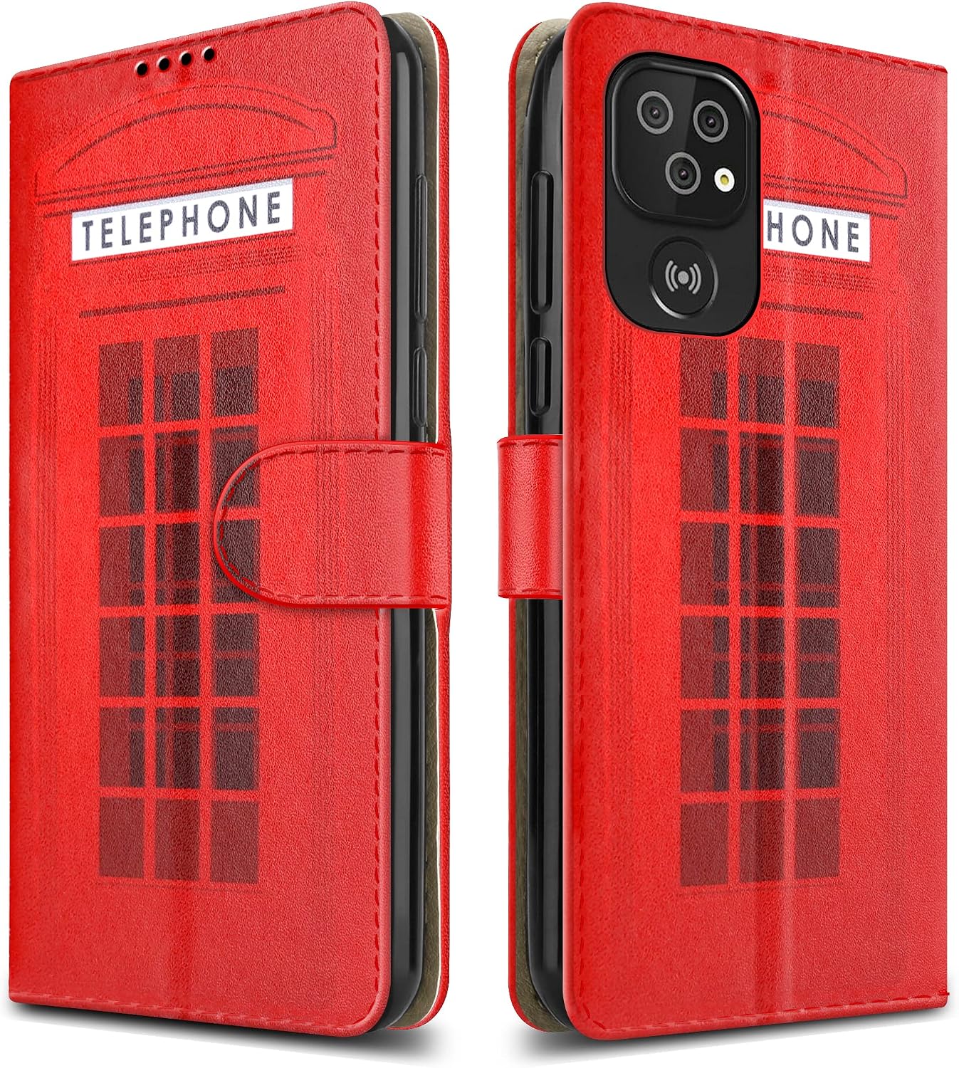 PIXFAB For Doro 8100 Leather Phone Case, Magnetic Closure Full ...
