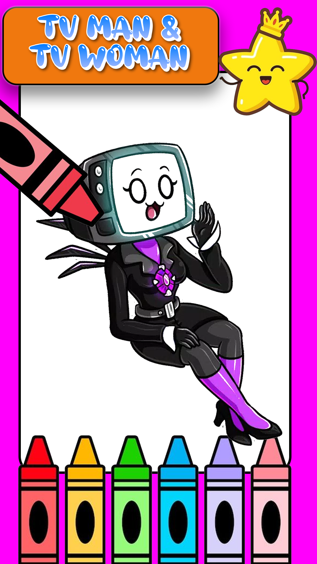 TV Man & TV Woman Coloring - App on Amazon Appstore