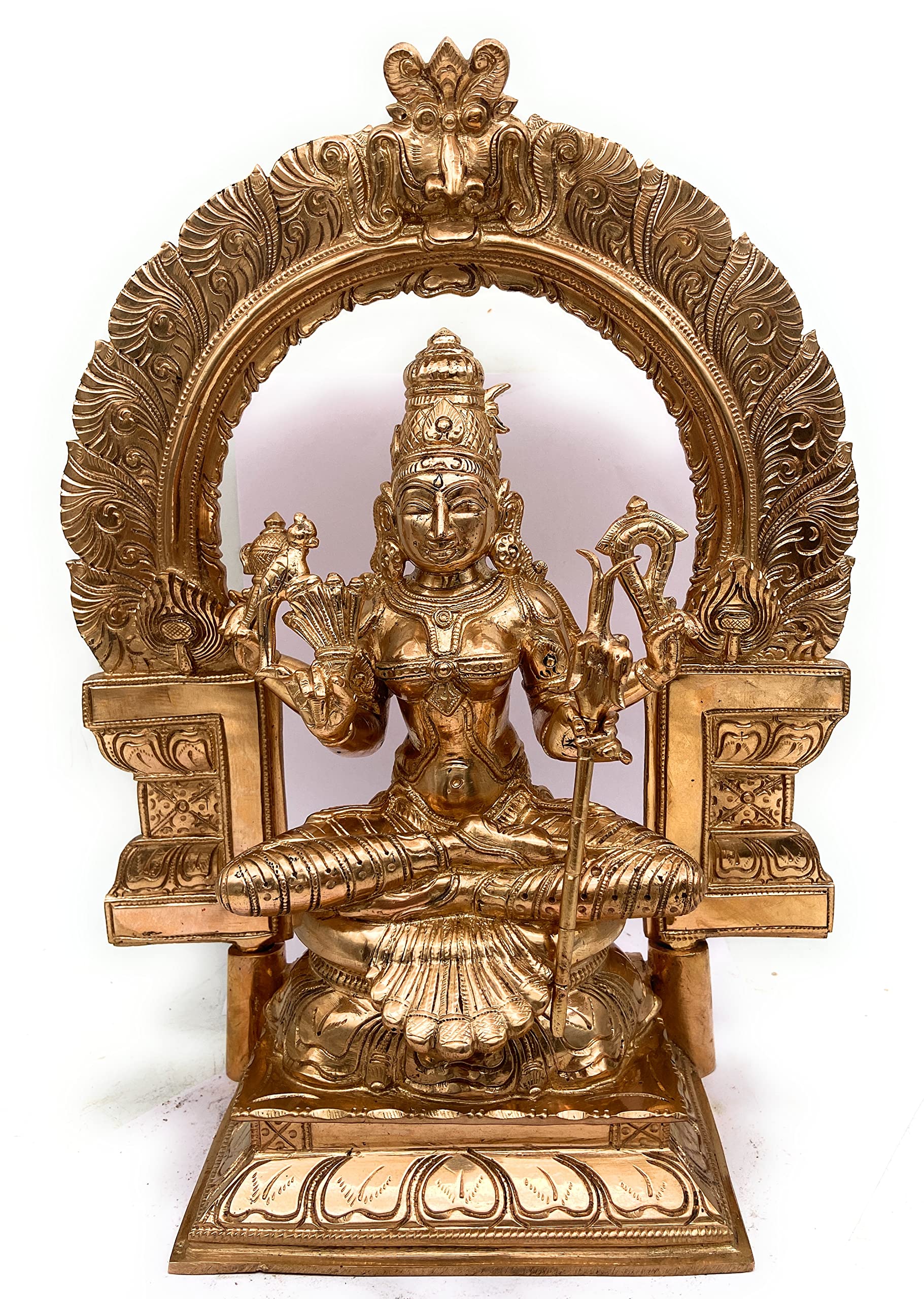 Buy South Indian Arts Bronze Rajarajeshwari Murti Tripura Sundari ...
