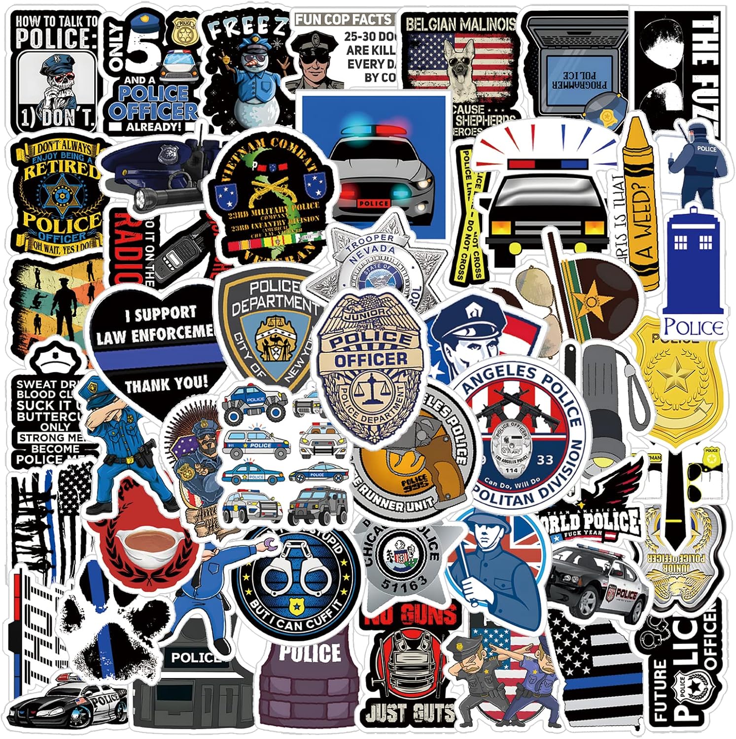 Police Officer Badge Stickers Police Officer Costume Printable Paper
