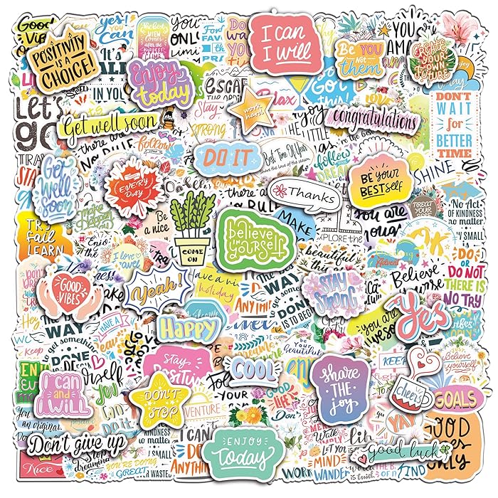 Buy 150PCS Inspirational Words Stickers Motivational Stickers for ...