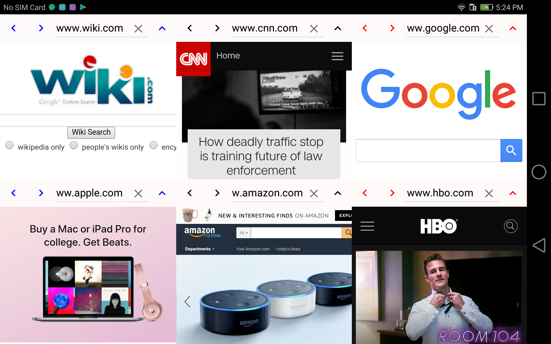 BrowserX6: 6 Browsers at Once:Amazon.in:Appstore for Android