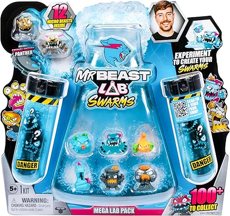 Amazon.com: MrBeast Lab Swarms Mega Lab 12 Pk Tuff Top - Experiment by ...