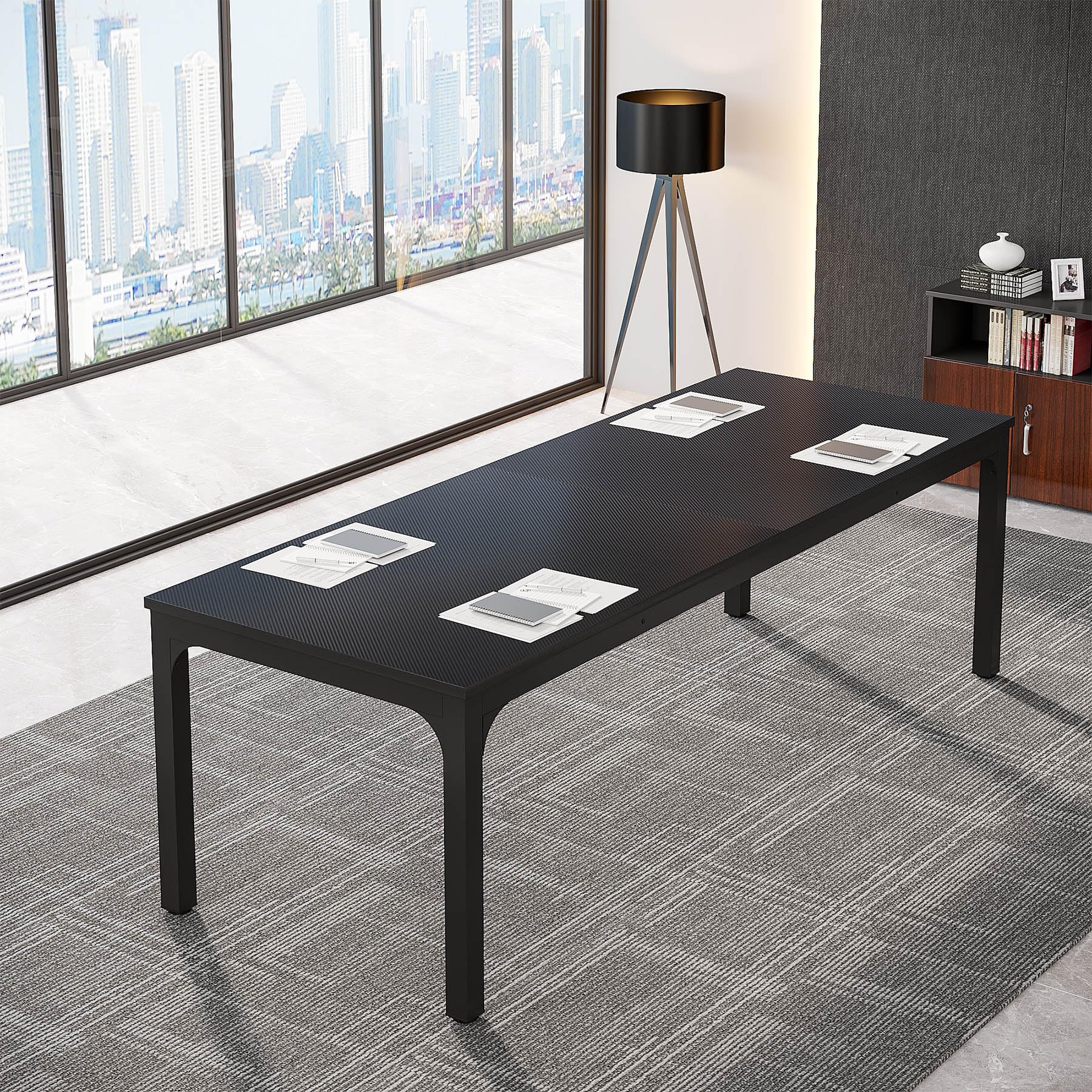 Tribesigns 6.5FT Conference Table, 78.7 Inche Rectangle Meeting Seminar ...