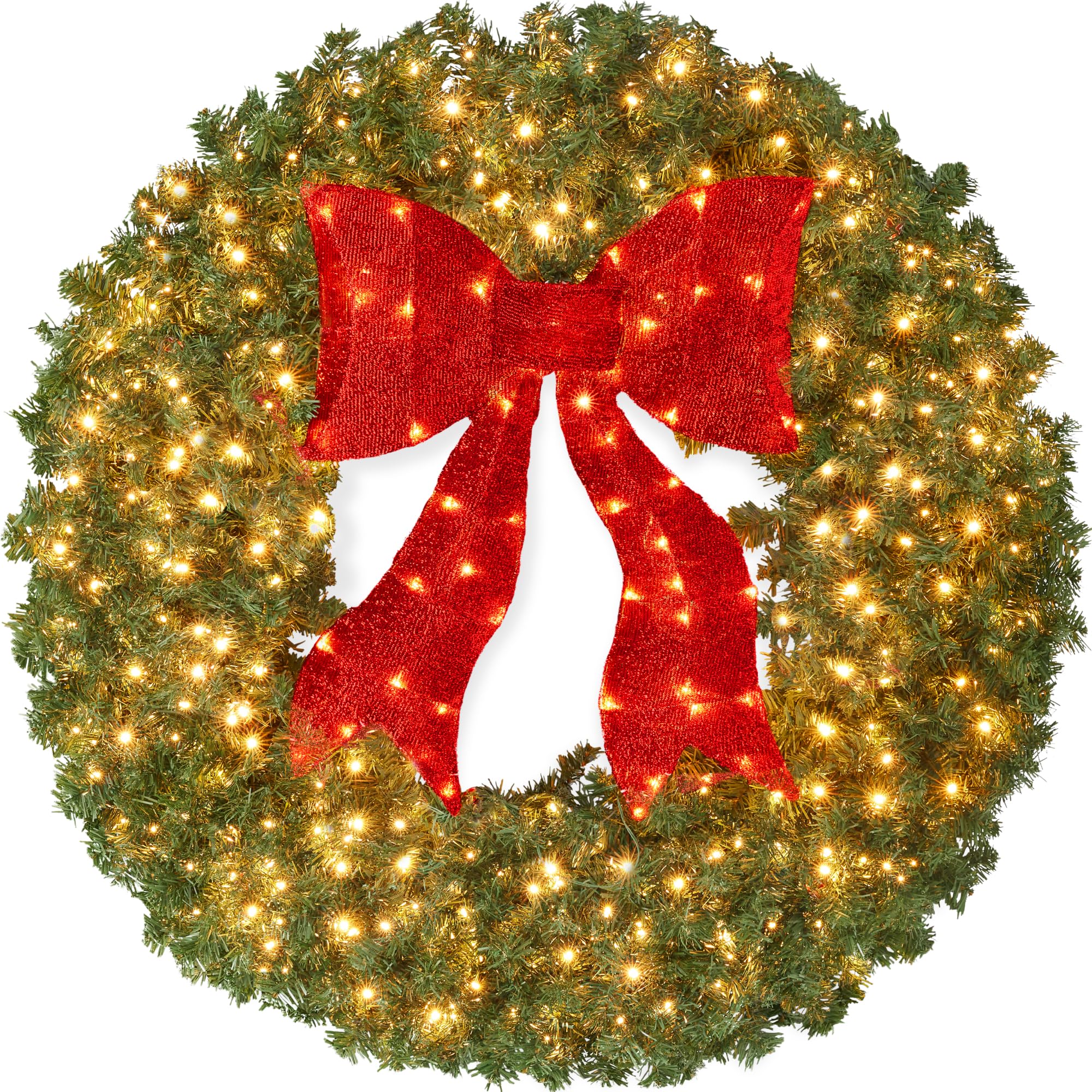 7 Best Pre Lit Christmas Wreaths | Lighted Wreaths That Stay Full