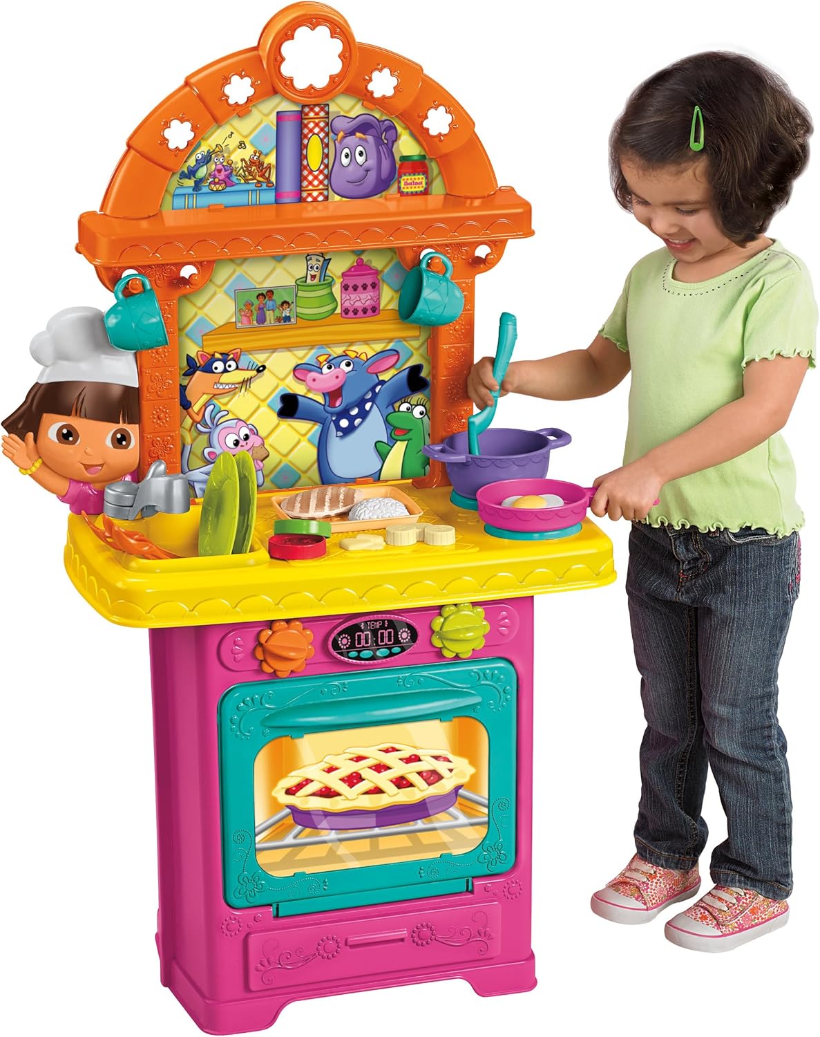 Amazon.com: Fisher-Price Dora The Explorer: Sizzling Surprises Kitchen ...