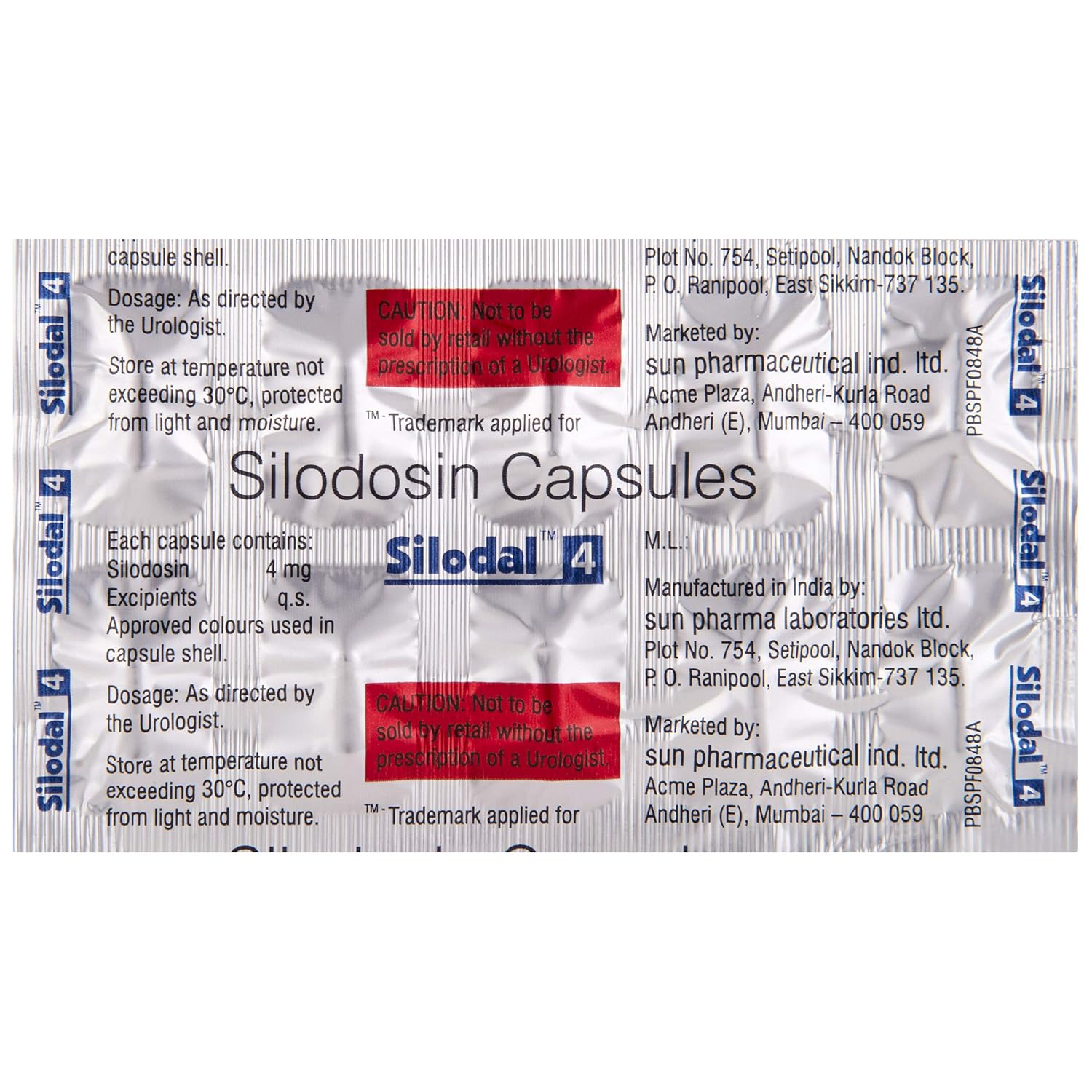 Silodal 4 - Strip of 10 Capsules : Amazon.in: Health & Personal Care