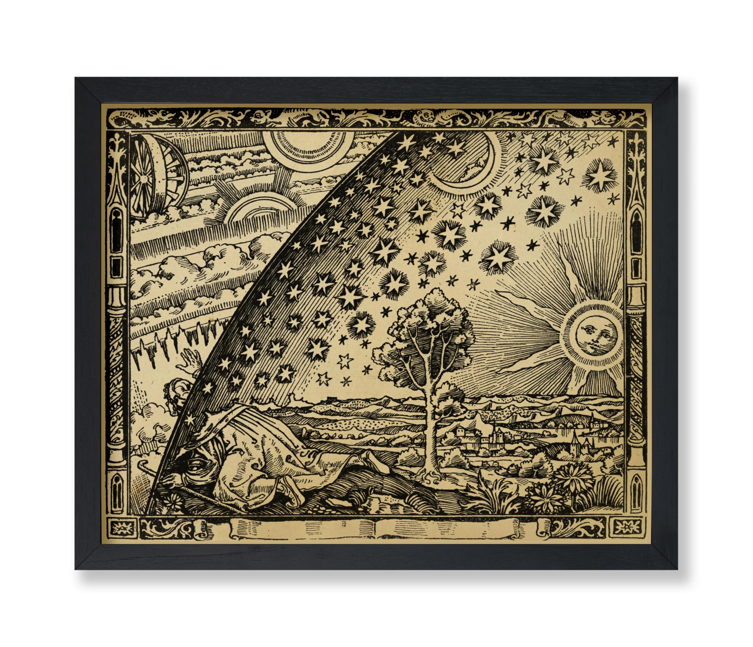 Amazon.com: Poster Master Vintage Flammarion Engraving Poster - Retro ...