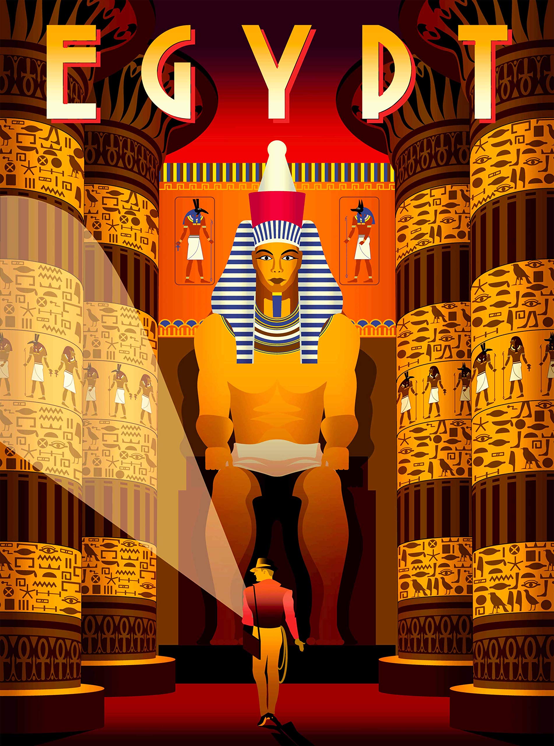 Amazon.com: Egypt Egyptian Retro Travel Home Collectible Wall Decor ...