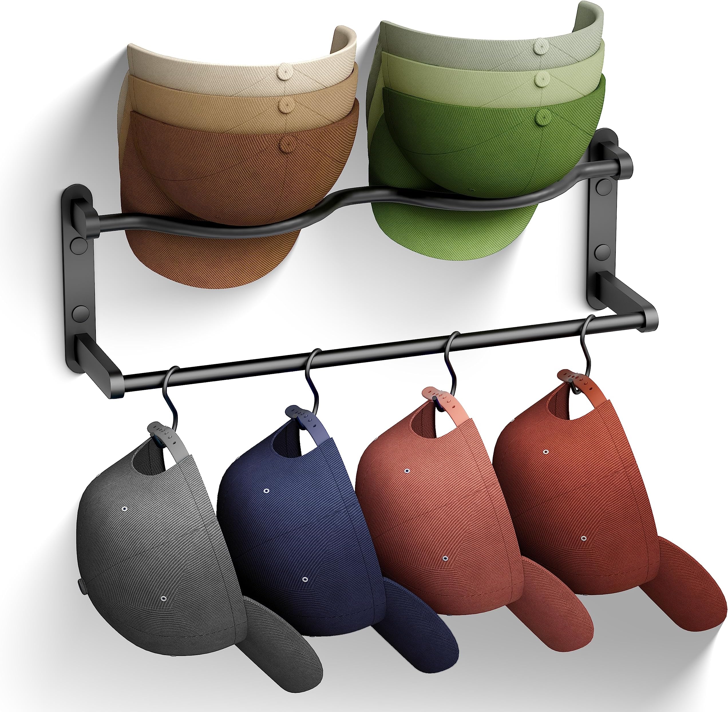 Amazon.com: Mkono Hat Rack for Wall Hat Storage Organizer for 20 ...