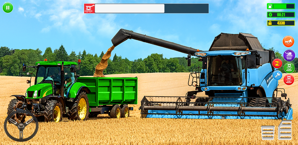 Traktor-Landwirtschafts-Ernte-Simulator Farmer Life Traktor-Spiel ...