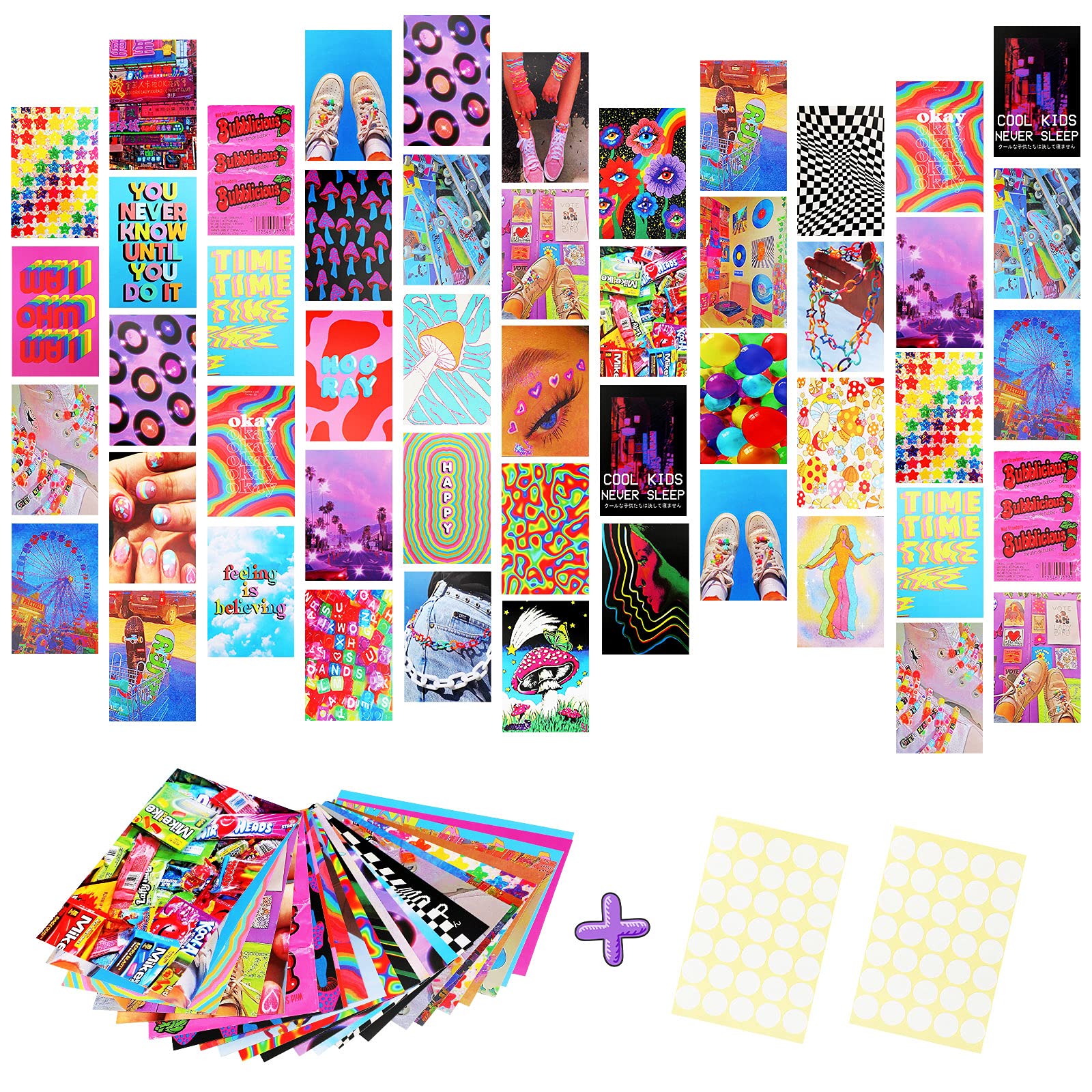 Fantecy 50 Pieces Indie Wall Collage Kit Indie Room Decor | Desertcart ...