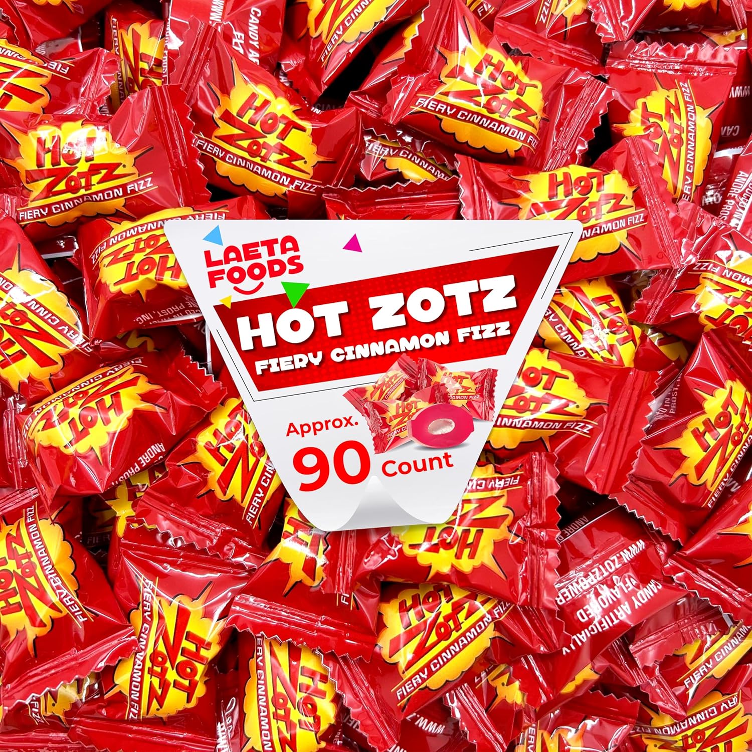 Amazon.com : Hot Zotz Hard Candy, Fiery Cinnamon Fizz (1 Pound Bag ...