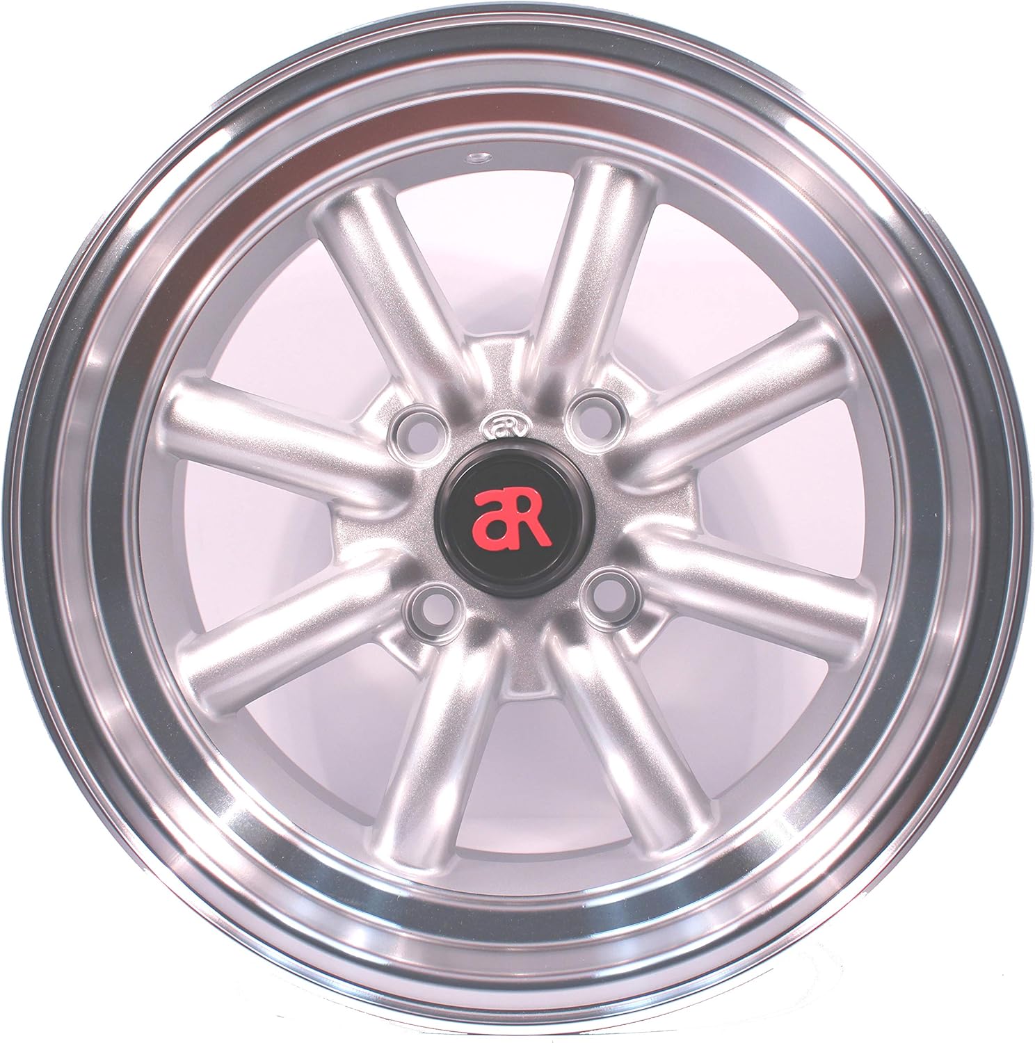 Amazon.com: Atara Racing Pisang 15X8 4X100 ET 0 (Grey with Polished LIp ...