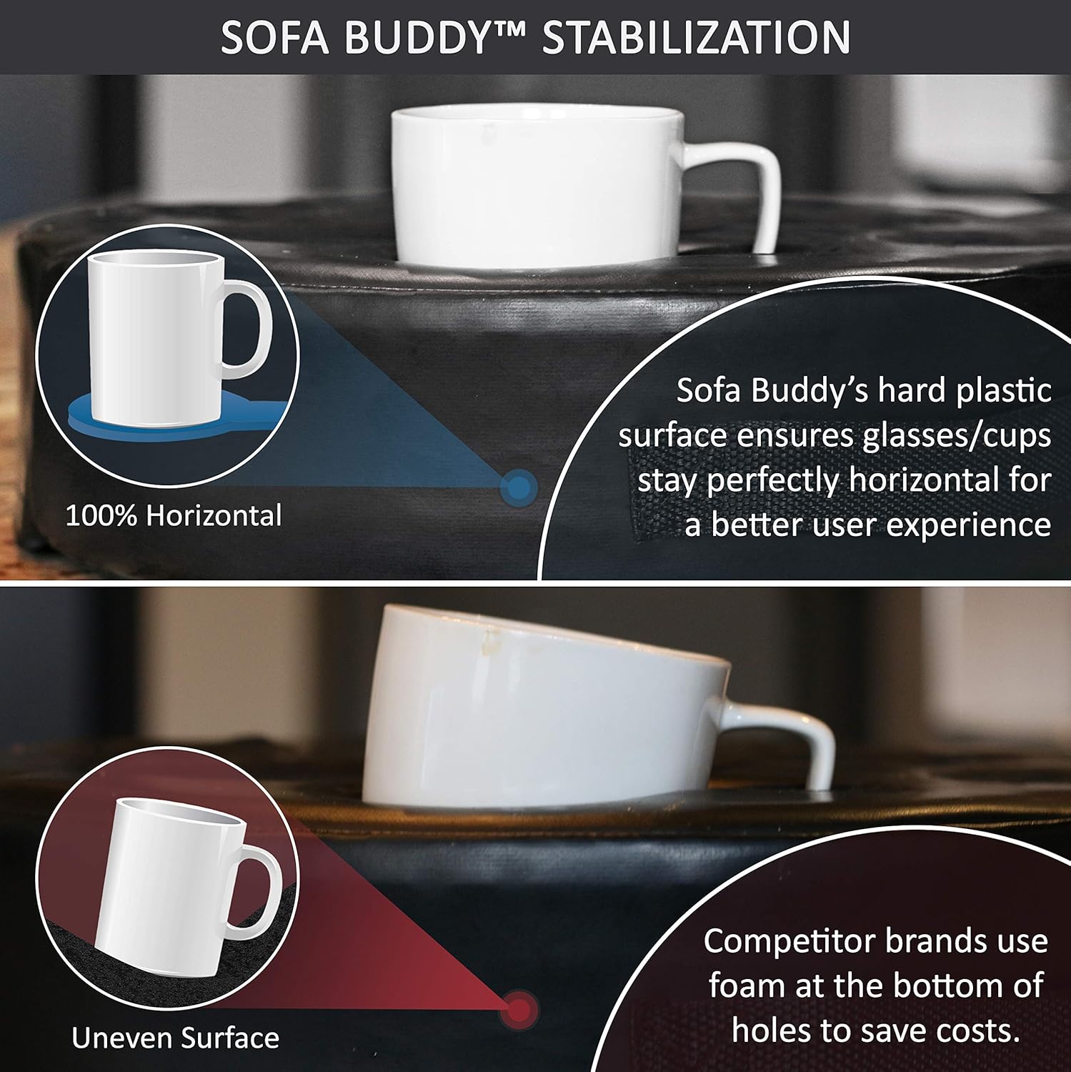 MOOKUNDY – Introducing Sofa Buddy – Convenient Couch Cup Holder, Couch ...