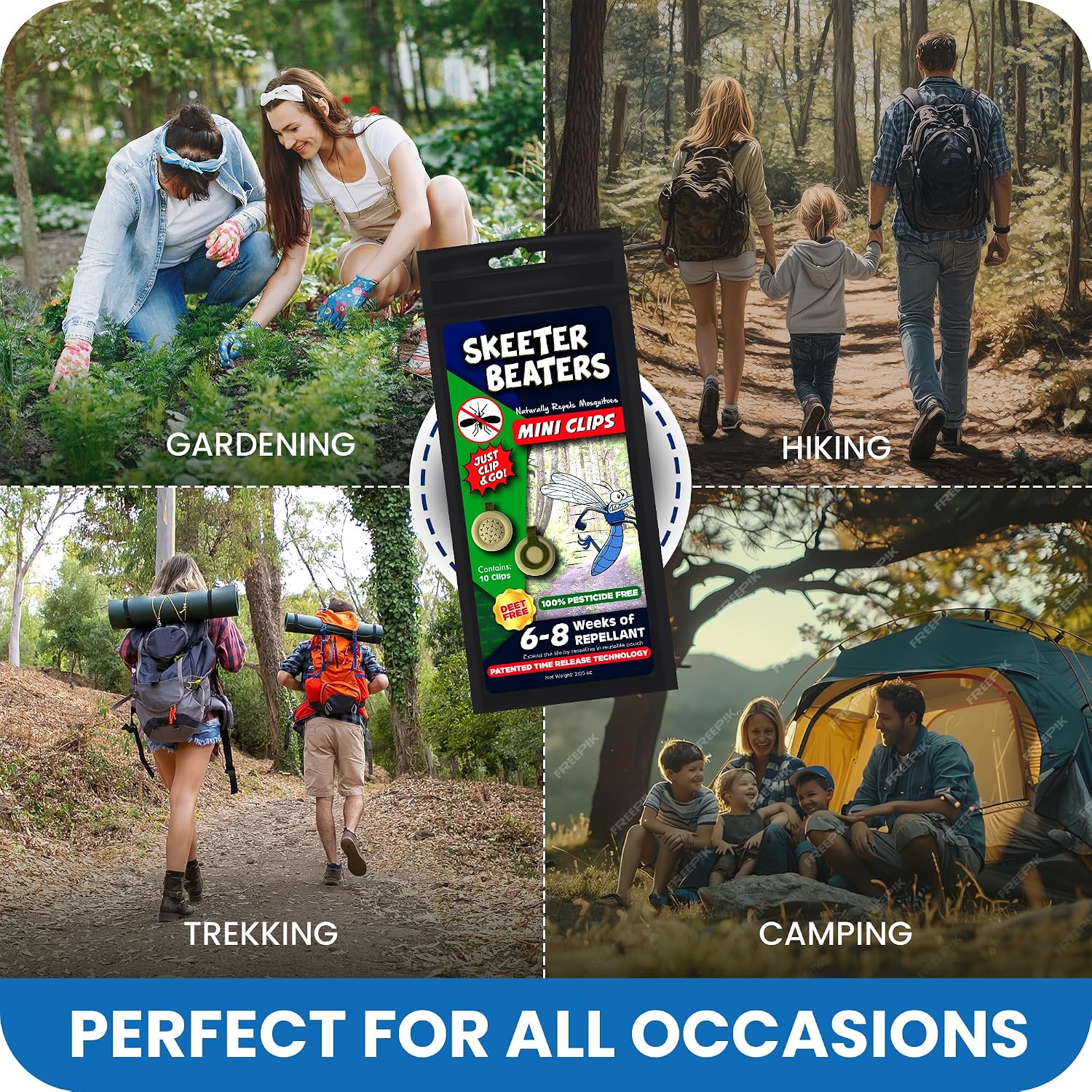 Repel 360 Skeeter Beaters Mini Clips Adesivos Anti-Mosquitos e Insetos ...