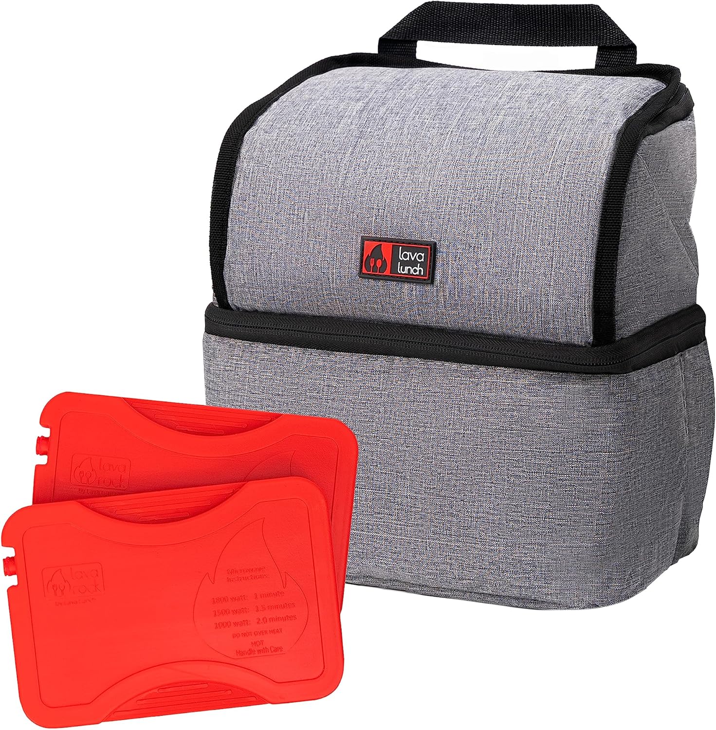 Amazon.com: Lava Lunch | Heather Grey Thermal Lunch Box with Insulated ...
