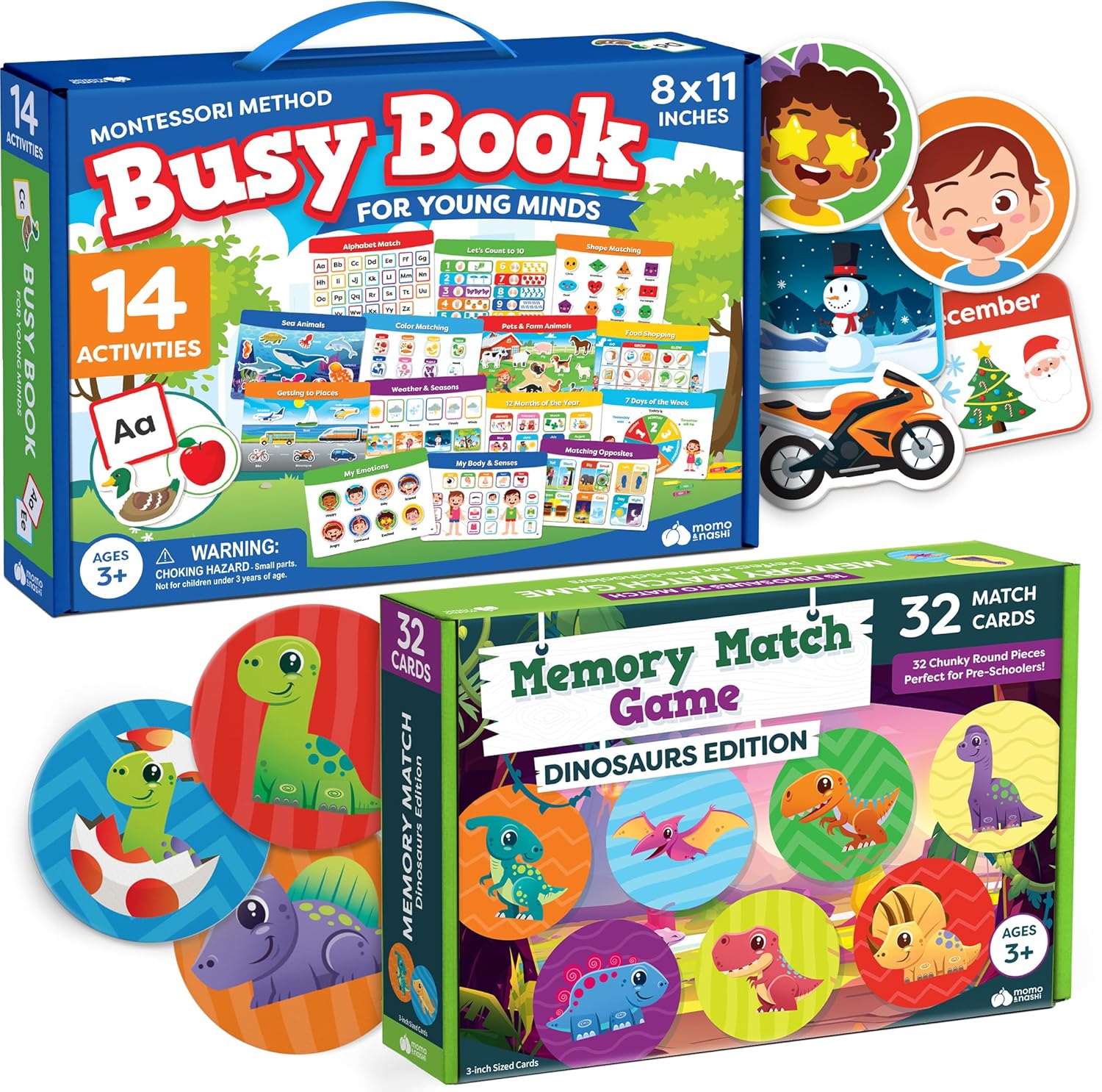 Amazon.com: Montessori - Libro ocupado para niños pequeños y juego de ...