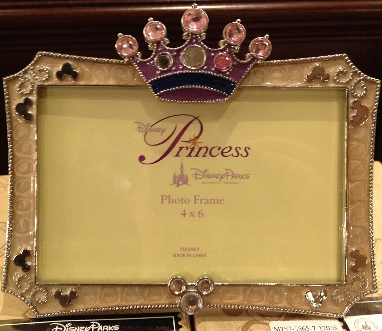 Amazon.com - Disney Parks Jeweled Princess Crown 4 x 6 Picture Frame ...