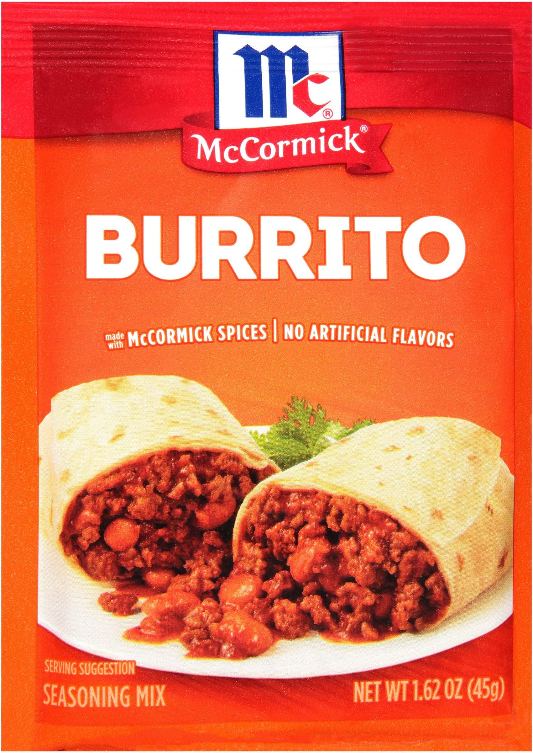 Amazon.com : McCormick Burrito Seasoning Mix, 1.62 oz : Everything Else