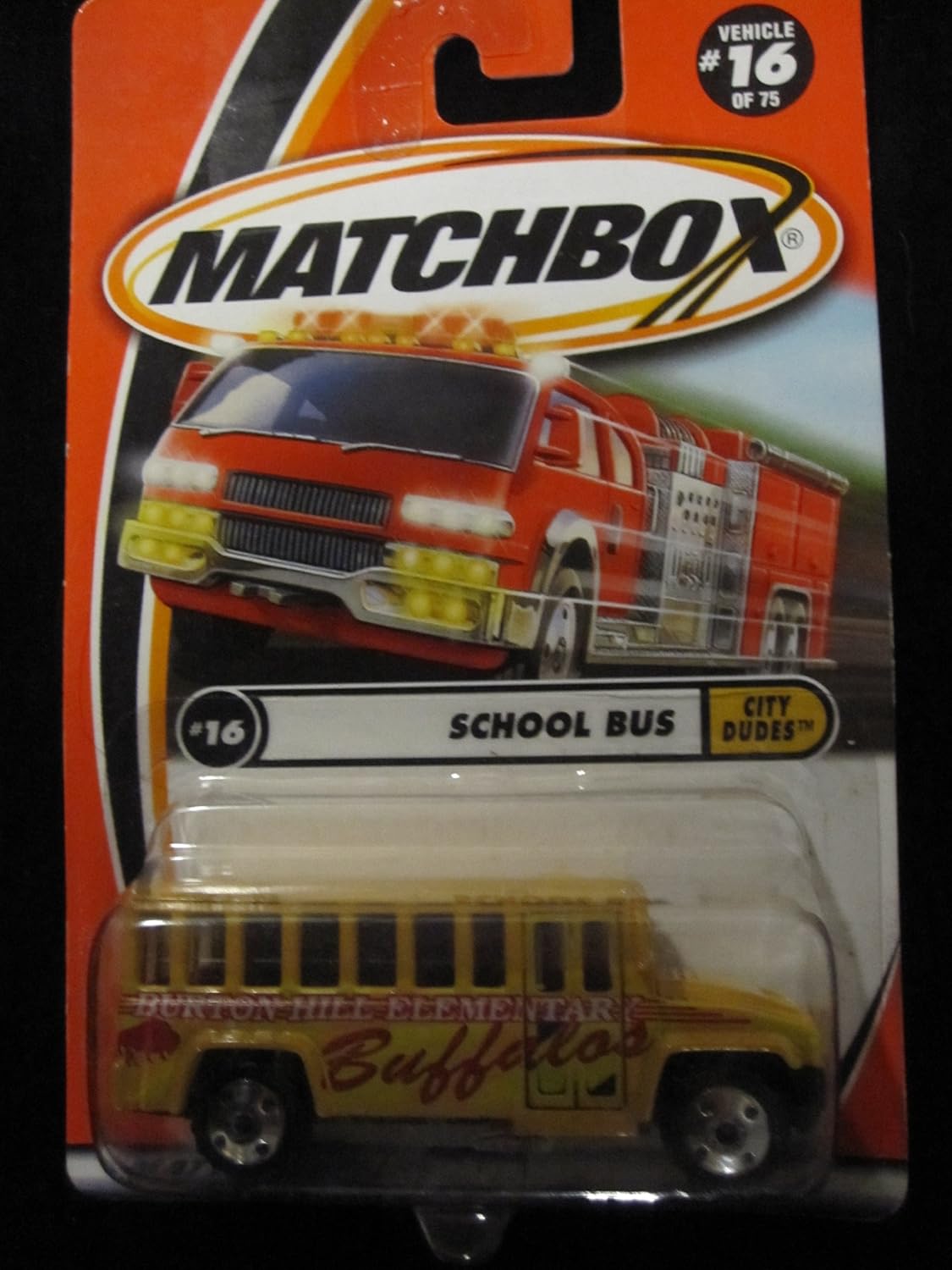 Amazon.com: School Bus Matchbox City Dudes Series #16 : Toys & Games