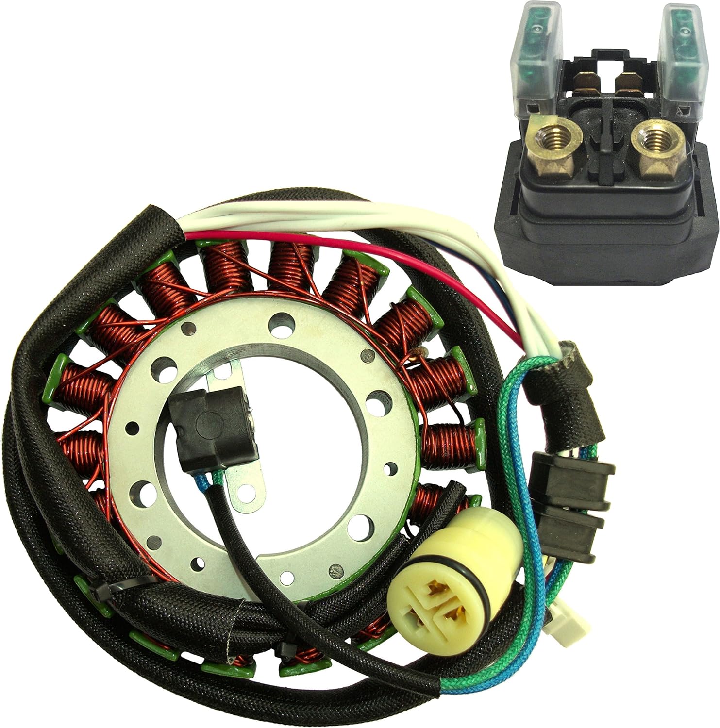 Zoom Zoom Parts Magneto Stator Starter Relay for Yamaha Raptor 350 2004 ...
