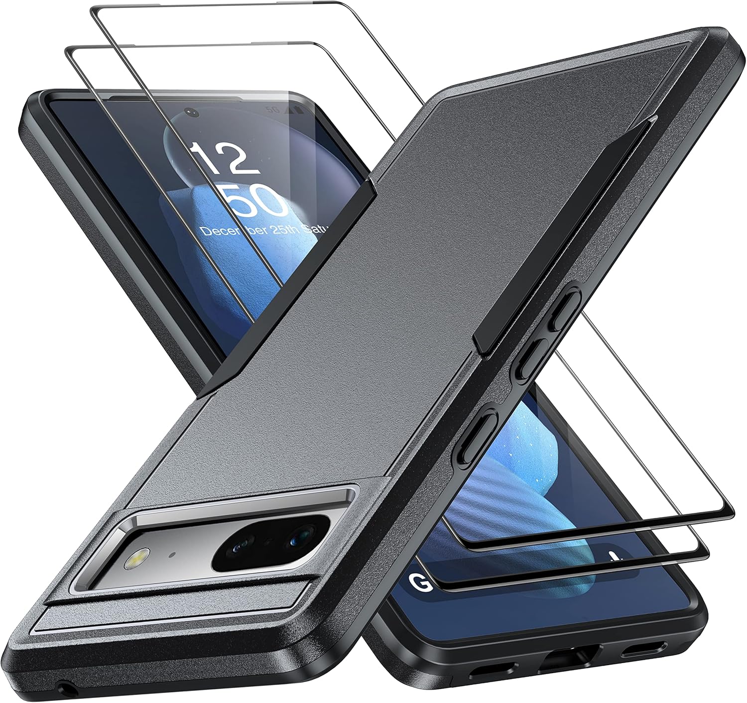 Amazon.com: Oterkin Funda para Google Pixel 7a, [3 en 1] Pixel 7a con [2 protectores de pantalla ...