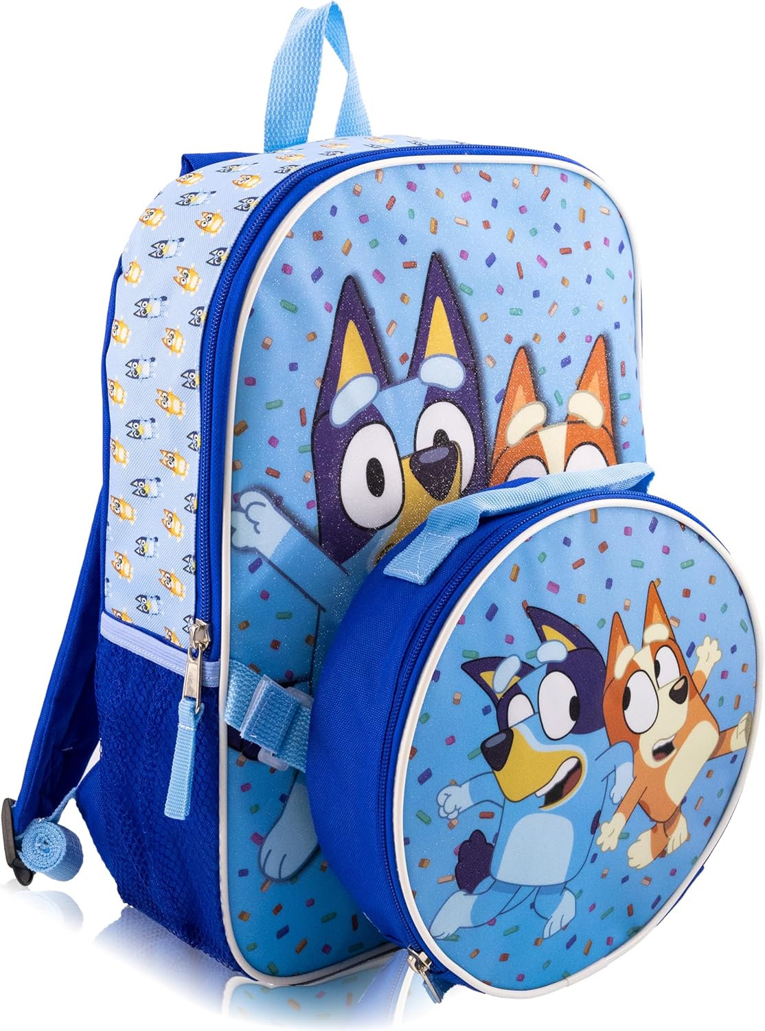 Amazon.com | Bluey Backpack with Lunch Box for Kids | Insulated Lunch ...
