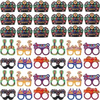 Amazon.com: Leitee 48 Pcs Hispanic Heritage Month Decoration Include ...