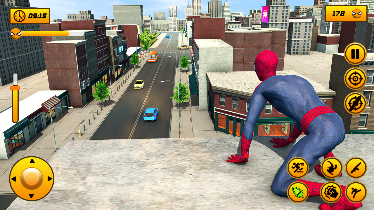 Super Miami Rope Spider Hero Open World Game: Real Flying Man Fight ...