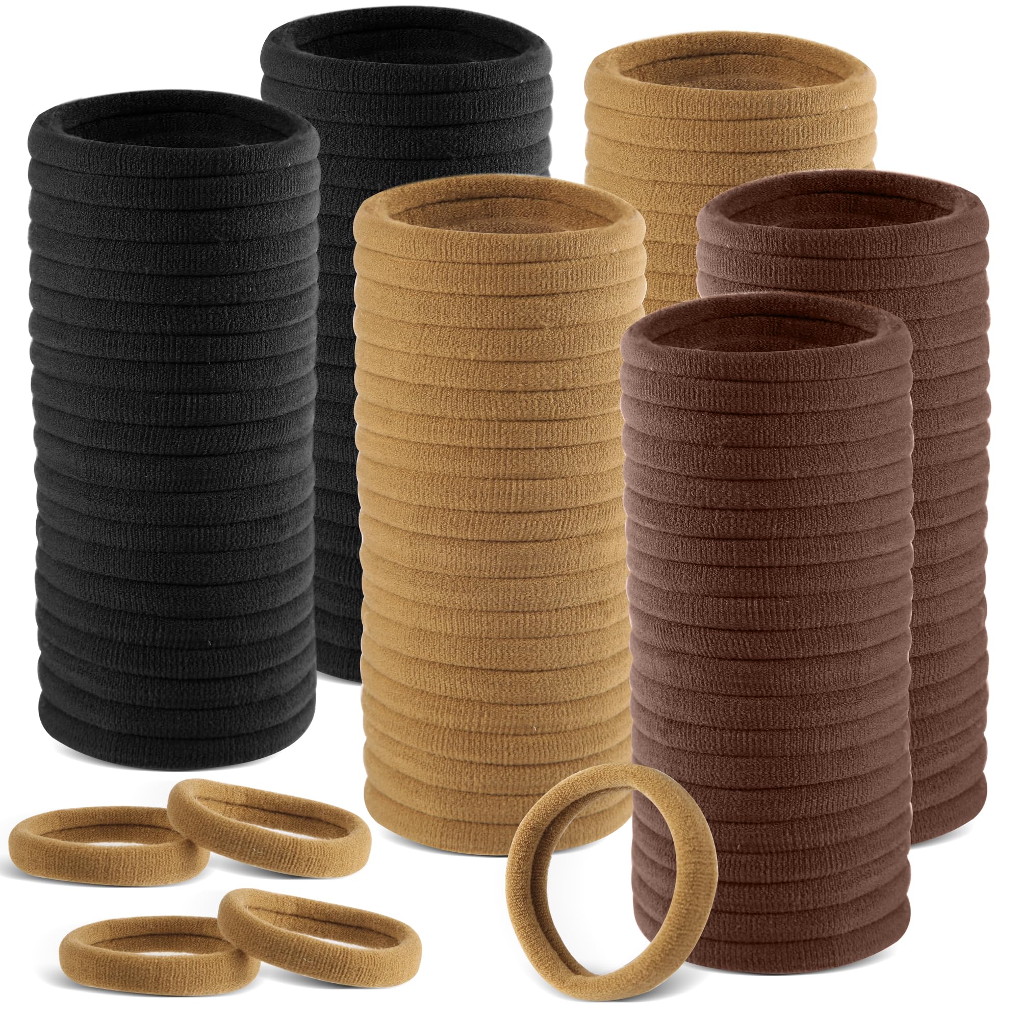 Snapklik.com : TAOVEN 120 Pcs Natural Hair Ties For Women - No Damage ...