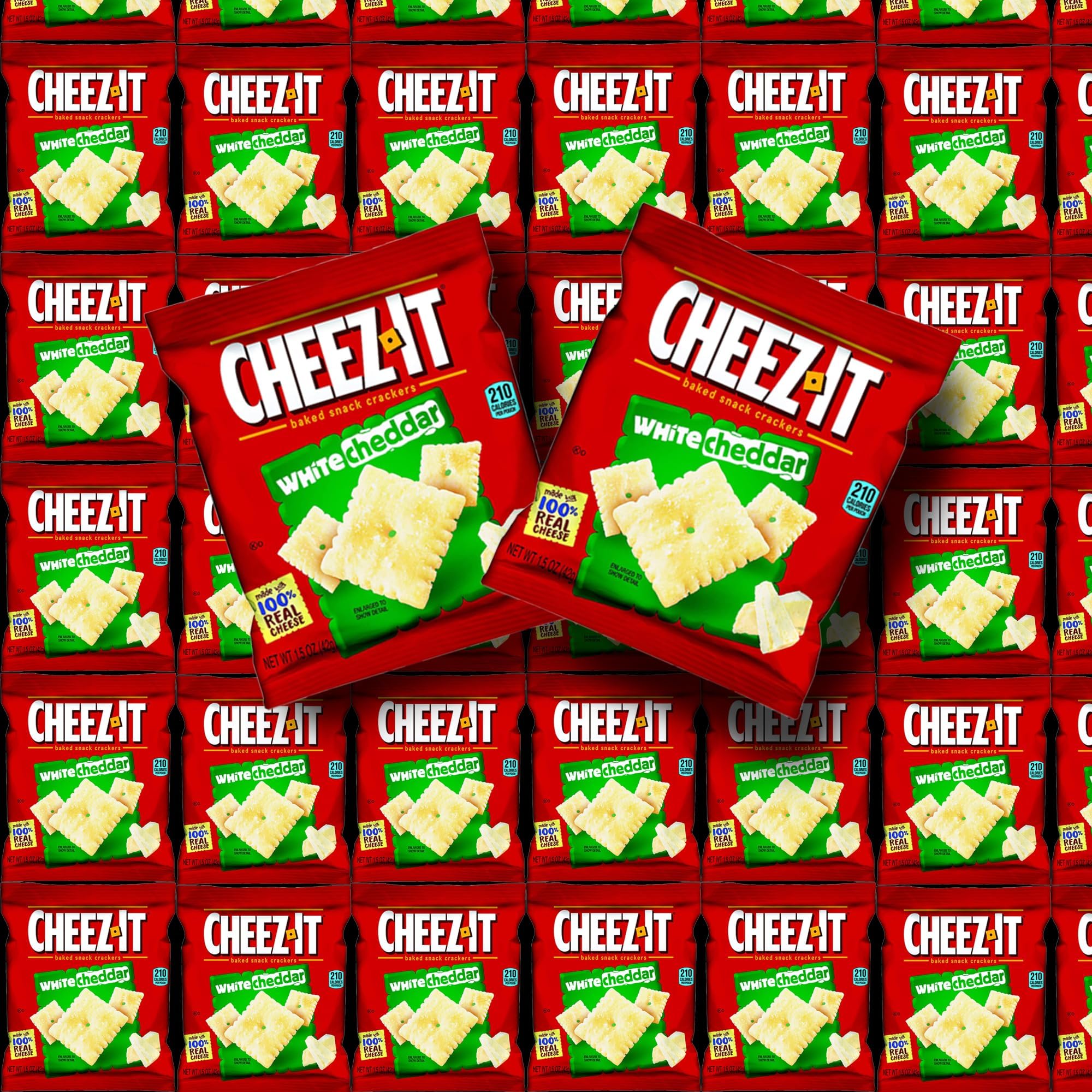Amazon.com : Bulk Cheez-It White Cheddar Cracker Snack Packs (White ...
