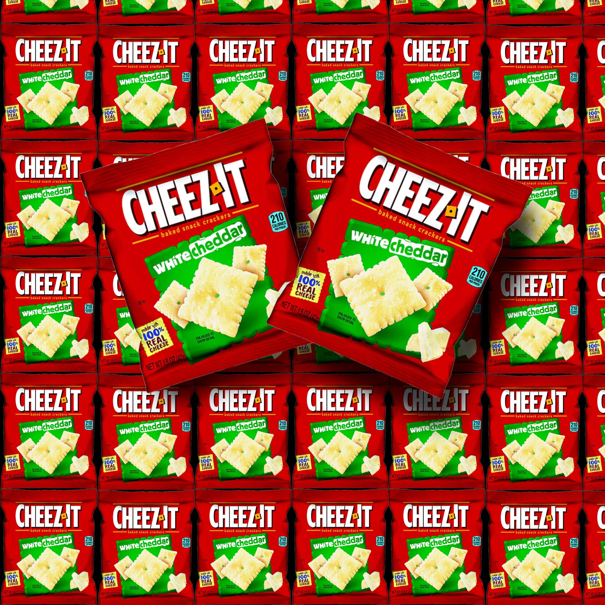 Amazon.com : Bulk Cheez-It White Cheddar Cracker Snack Packs (White ...