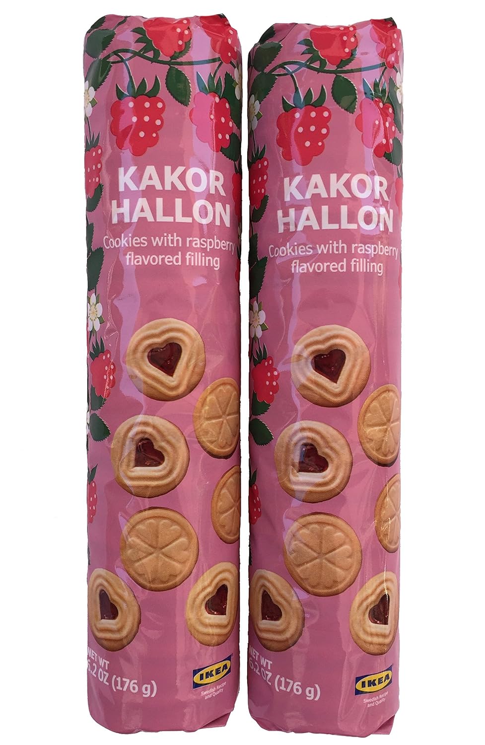 Amazon.com : Raspberry Filled Cookies - Kakor Hallon Raspberry Cookies ...