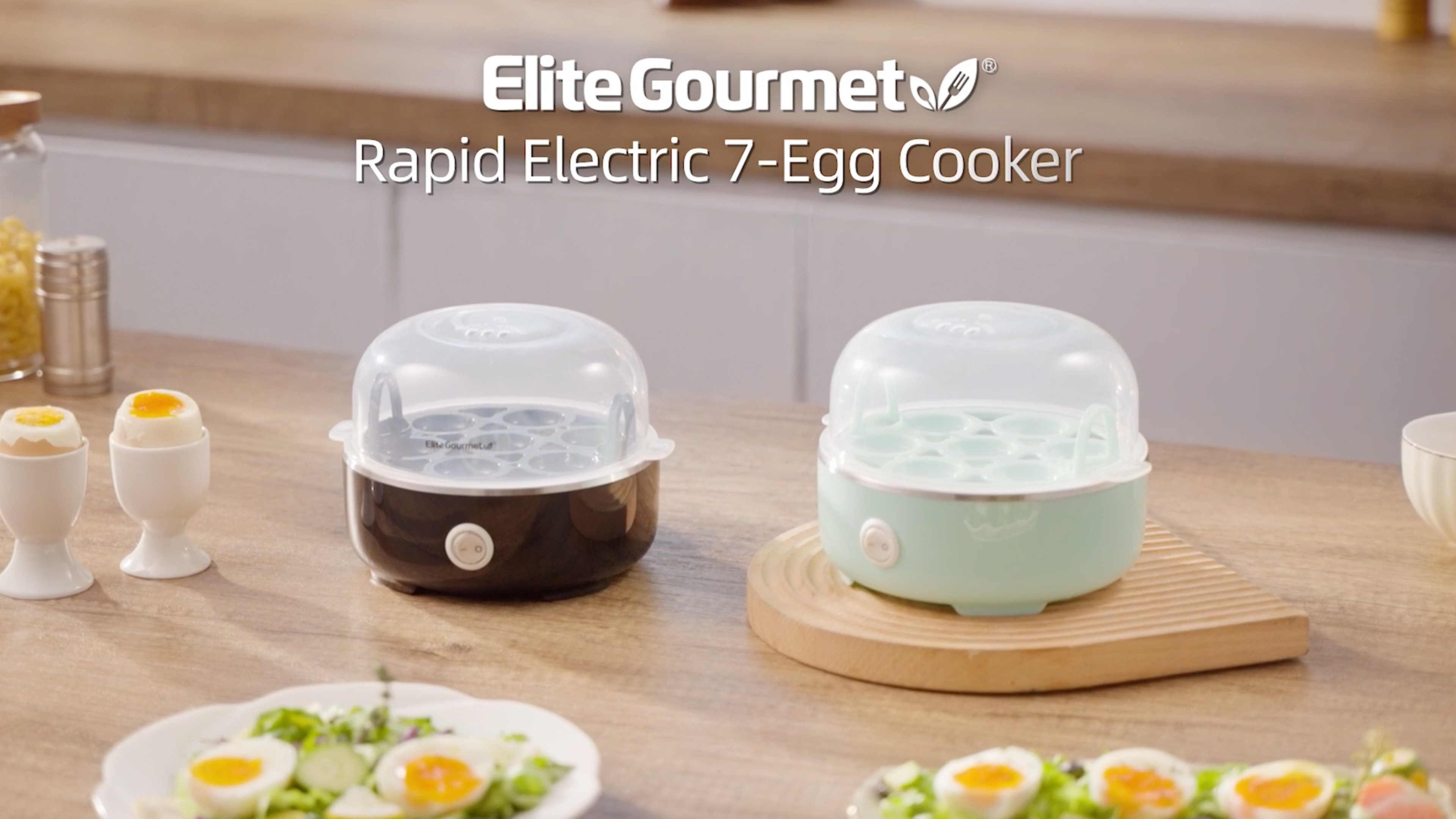 Watch Elite Gourmet EGC115B/EGC115M Easy 7-Egg Capacity Egg Cooker on ...