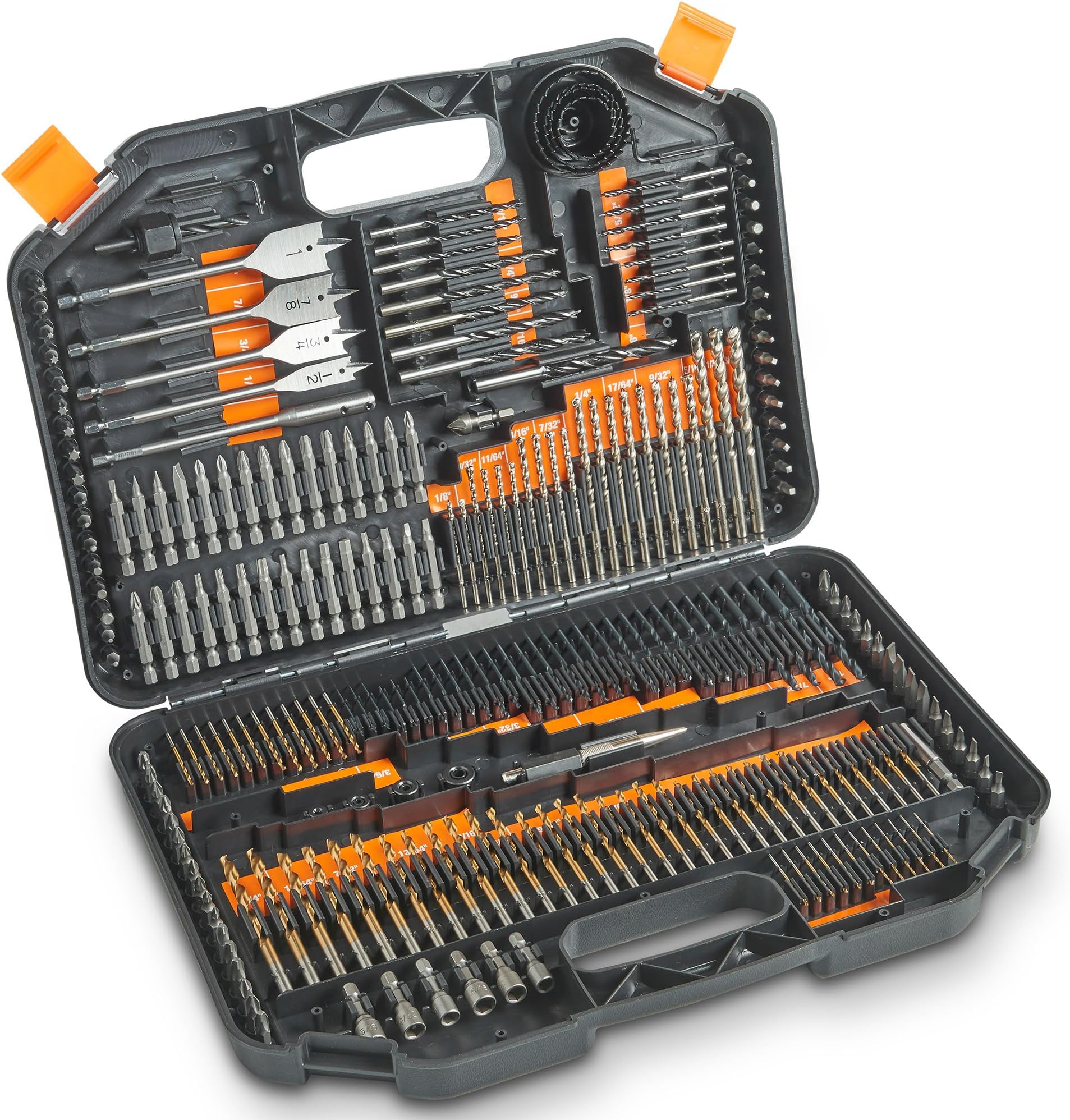 VonHaus 246-Piece Drill and Drive Bit Set with Titanium Coated HSS Bits ...